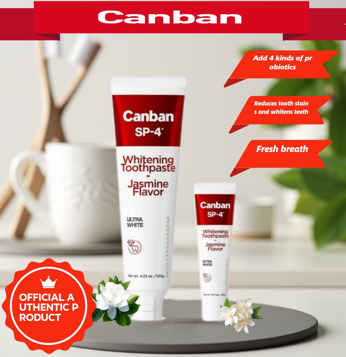 Yellow tooth savior! Canban Whitening Toothpaste with Fluorine Anti ...