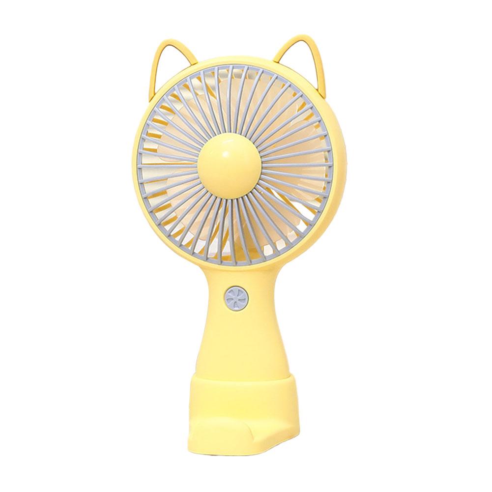 Yellow2025 New Cartoon Cute Pet Handheld Small Fan Usb Charging Fan ...