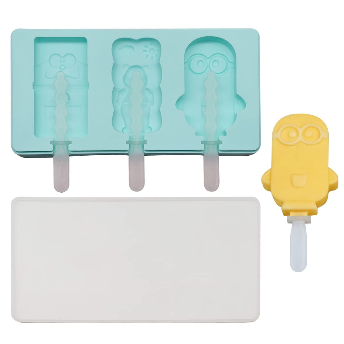 YellowCult Silicone Ice PopsiclesChocolate Molds 3 Cavity Homemade DIY ...