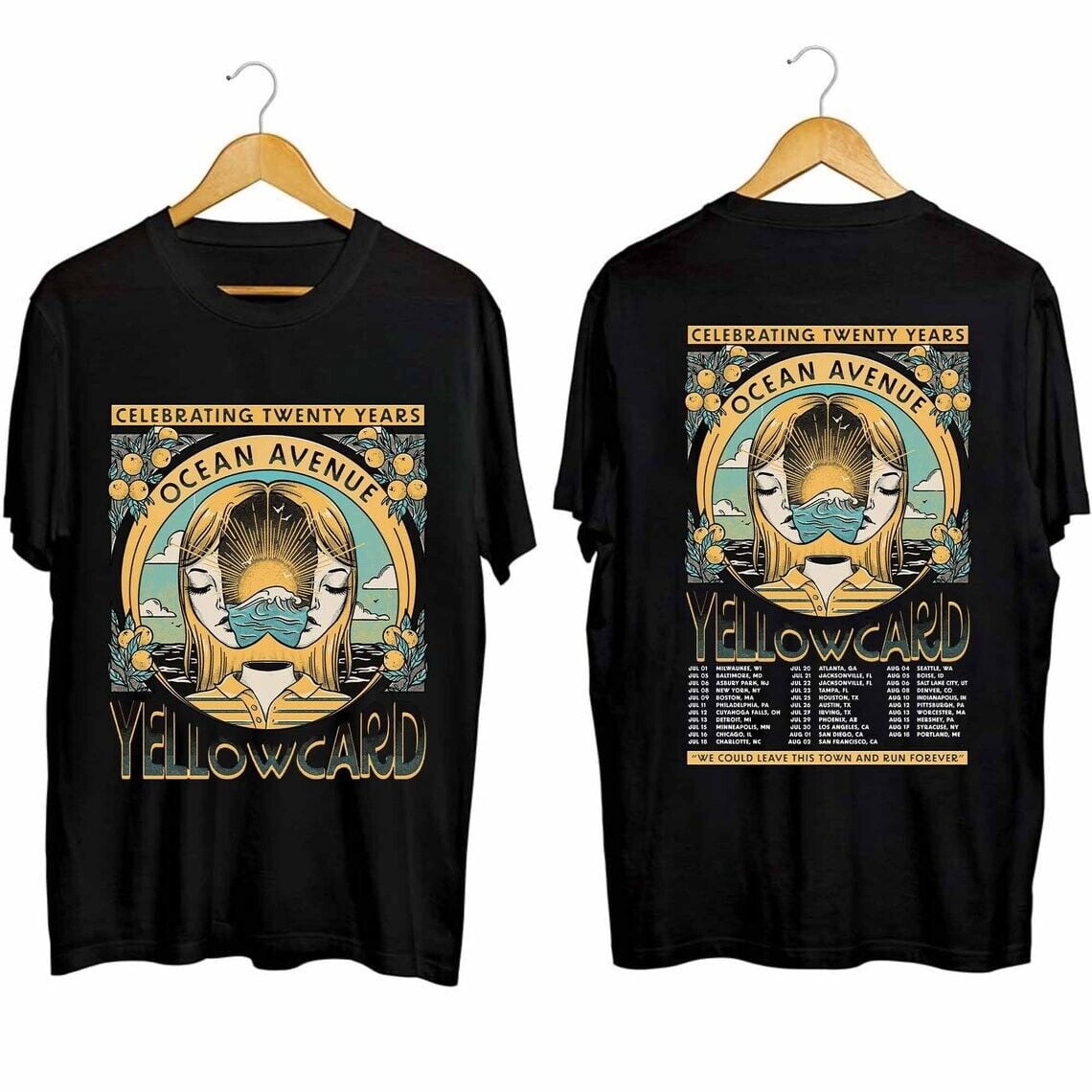 Yellowcard 2024 Ocean Avenue 20 Years Tour Shirt - Walmart.com