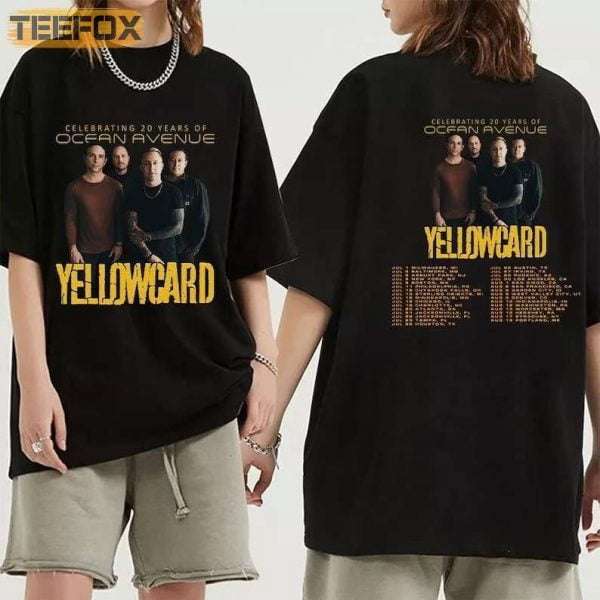 Yellowcard Celebrating 20 Years of Ocean Avenue T-Shirt - Walmart.com