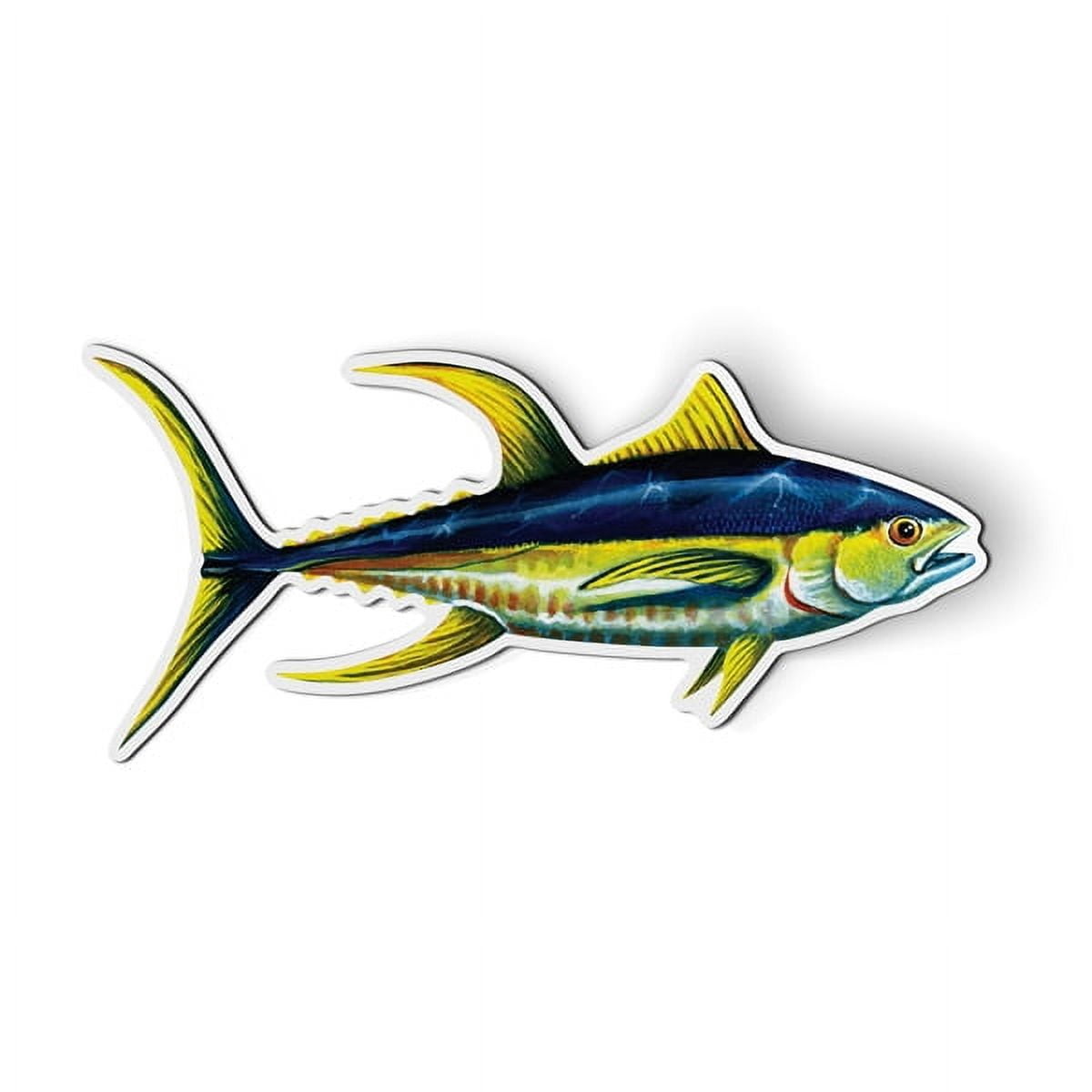 Yellowfin Tuna - 5.5" Magnet for Car Locker Refrigerator - Walmart.com