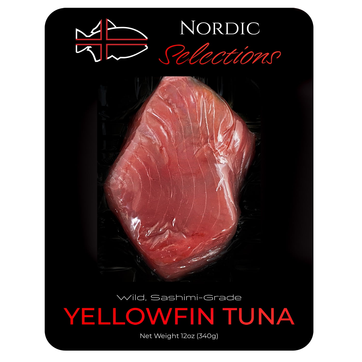 Yellowfin Tuna (Ahi) Steaks - Grade #1, Wild Caught (12oz portion ...