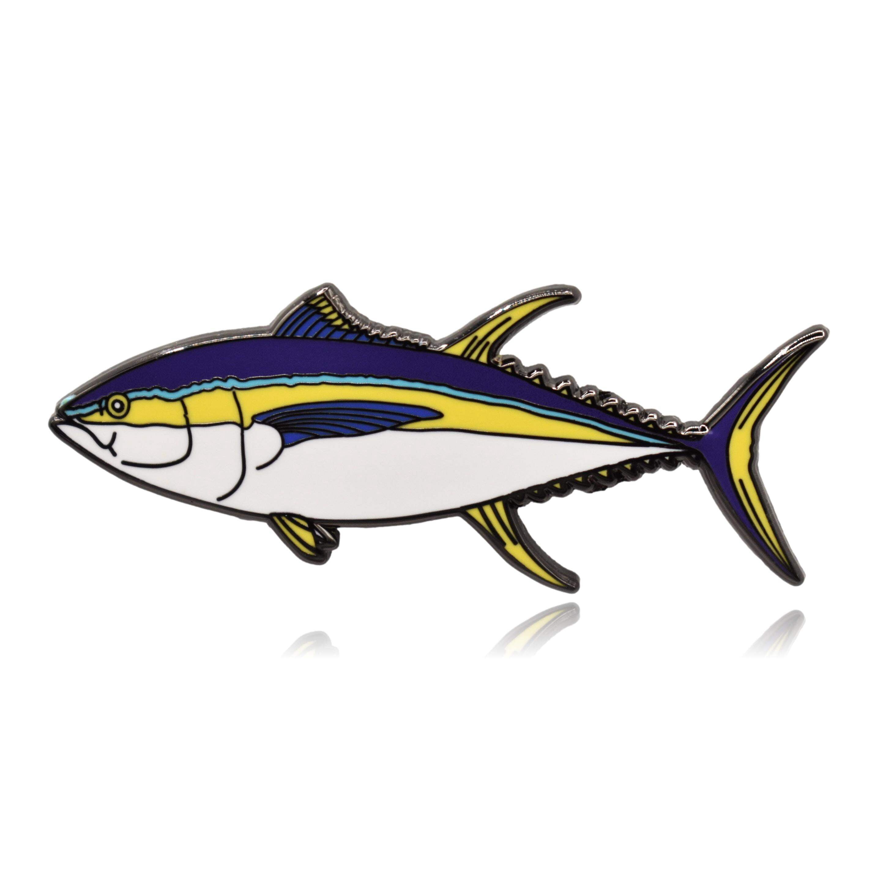 Yellowfin Tuna Fish Hard Enamel Pin | Clayton Jewelry Labs - Walmart.com
