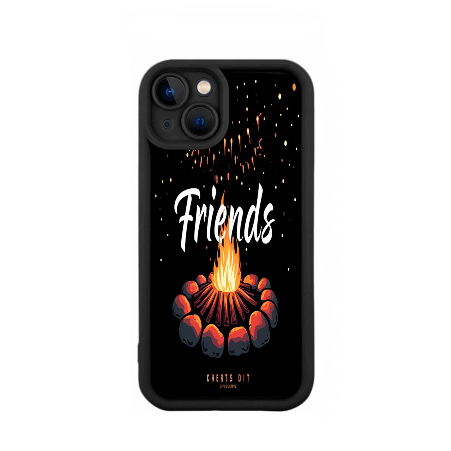 Yellowing Resistant Lightweight iPhone 15 Case - Campfire Design with ...