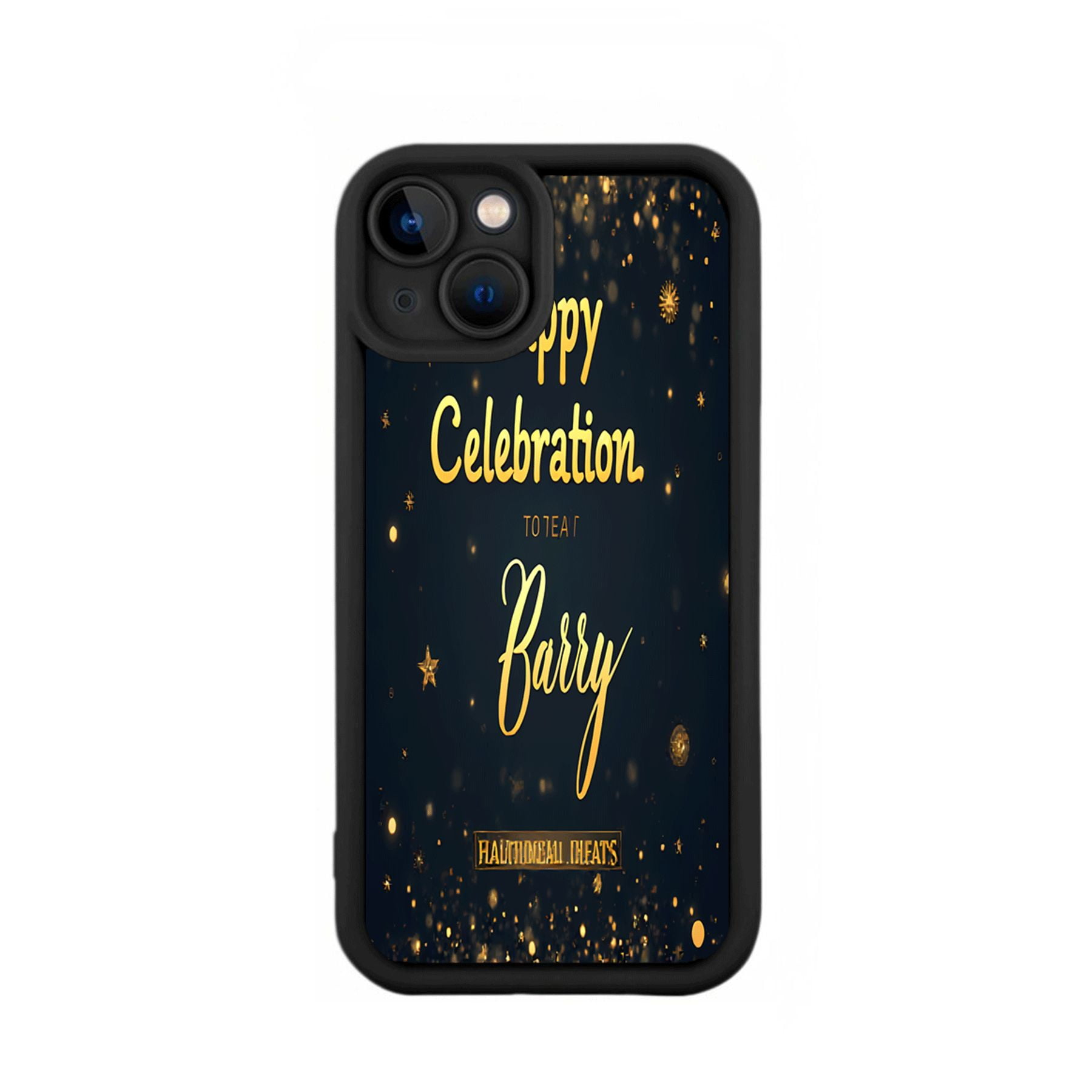 Yellowing Resistant Lightweight iPhone 15 Case - Elegant Gold Stars ...