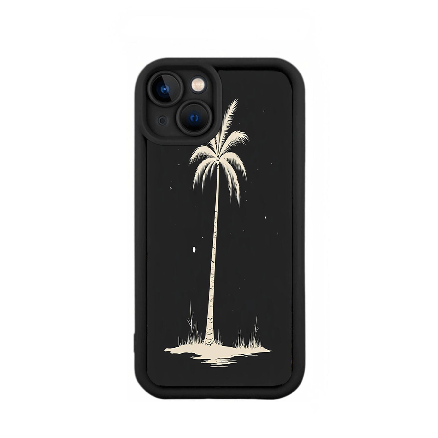 Yellowing Resistant Lightweight iPhone 15 Case - Elegant White Palm ...