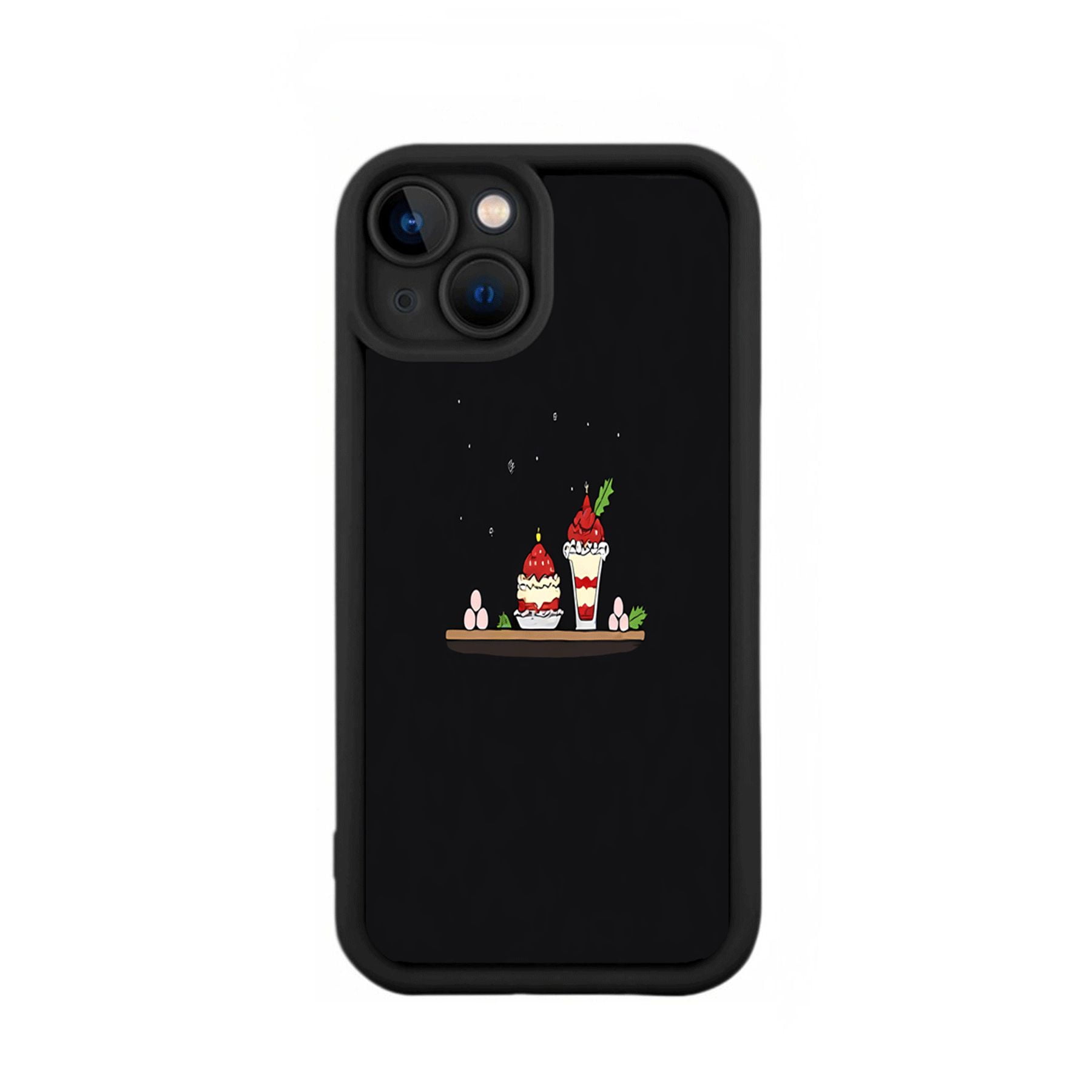 Yellowing Resistant Lightweight iPhone 15 Case - Fun Cartoon Ice Cream ...