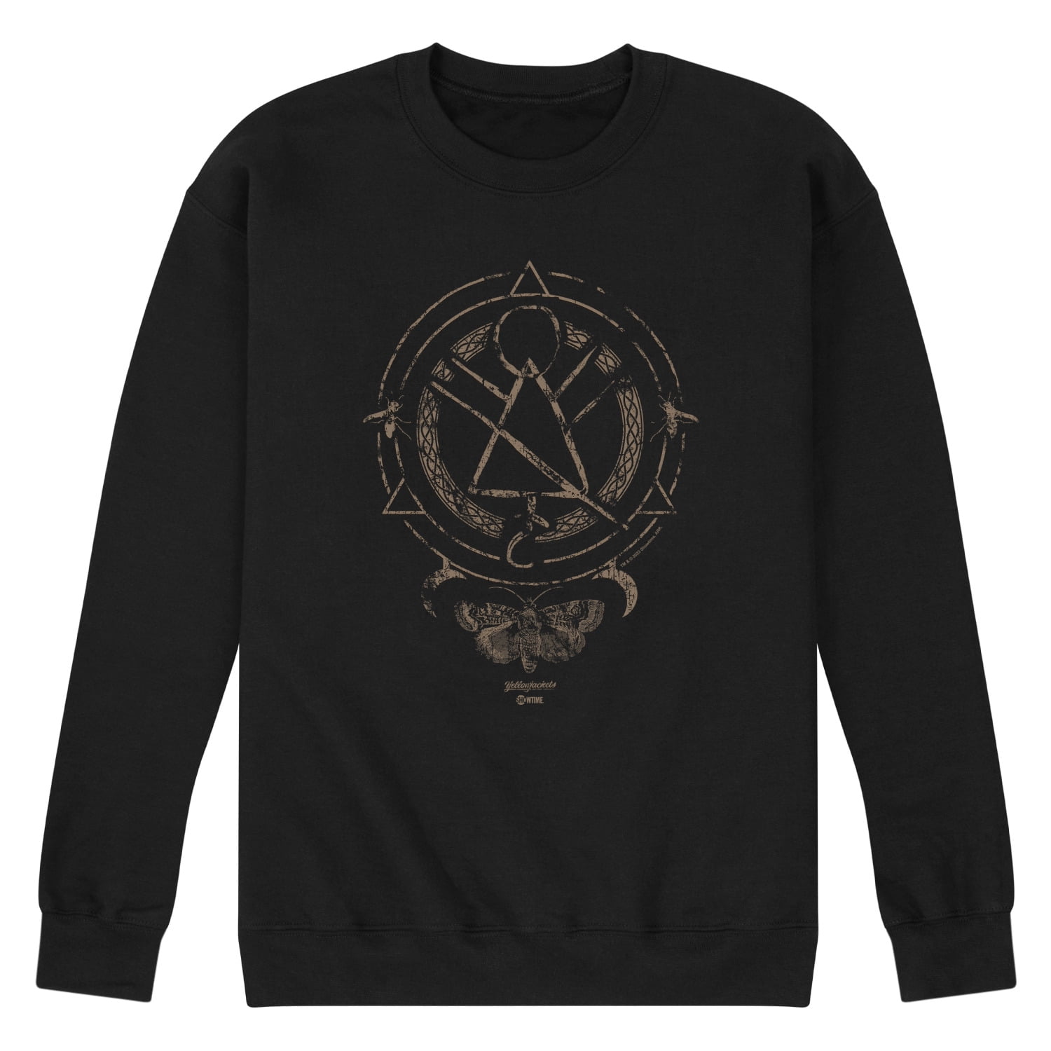 Yellowjackets - Moth Symbols - Men's Crew Neck Fleece Pullover ...