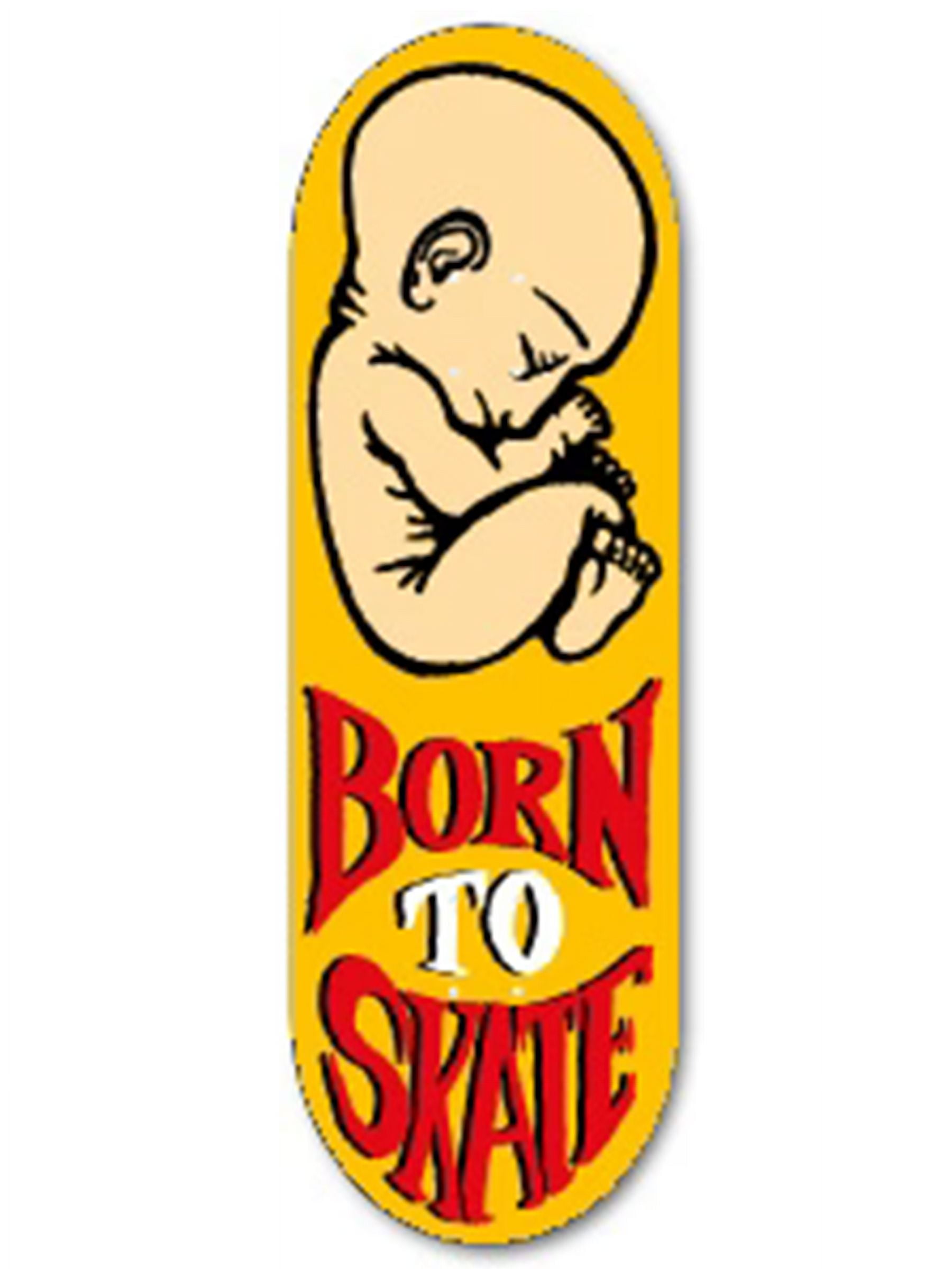 Yellowood Fingerboard Deck - Born to Skate II 34mm - Walmart.com