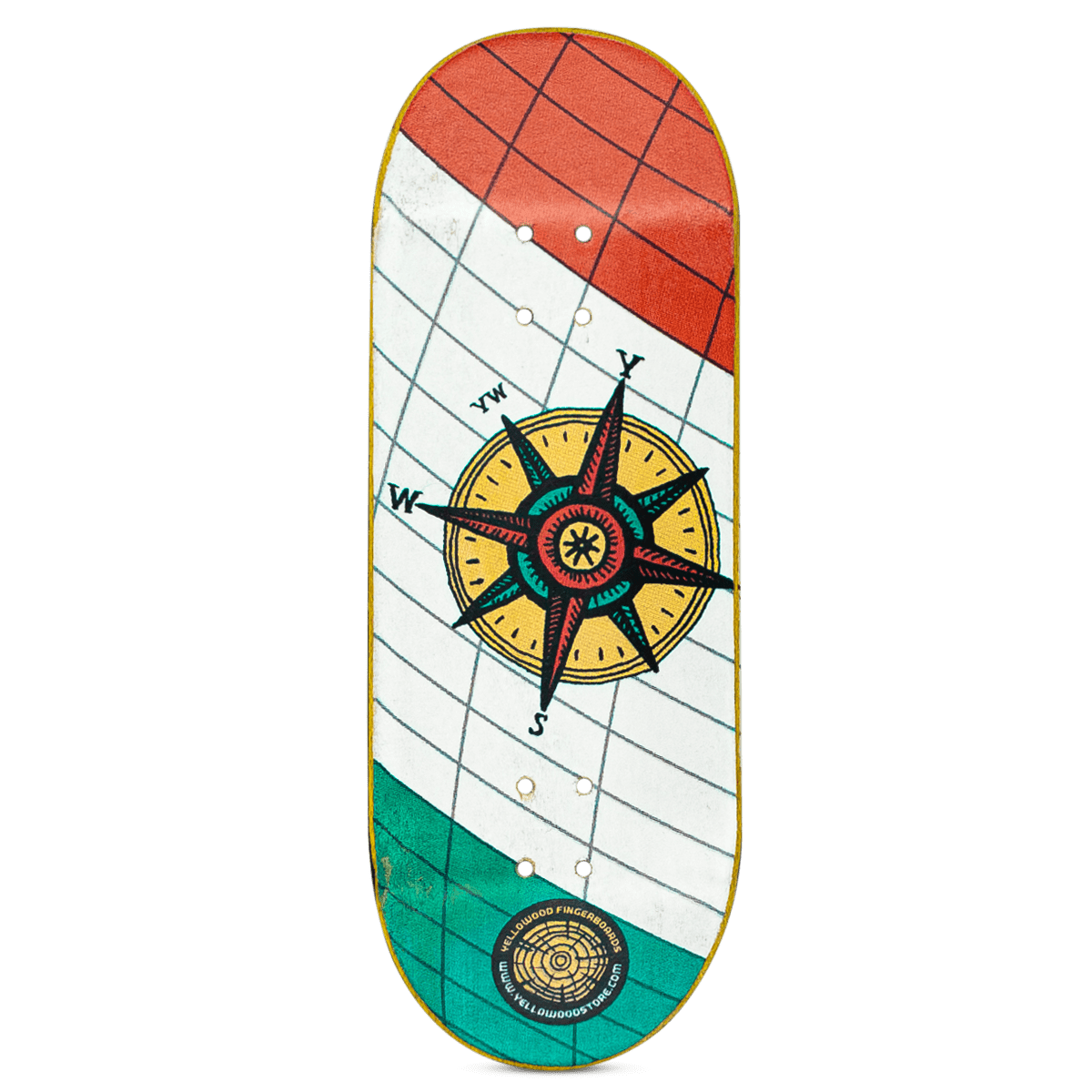 Yellowood Fingerboard Deck - Compass 34mm - Walmart.com