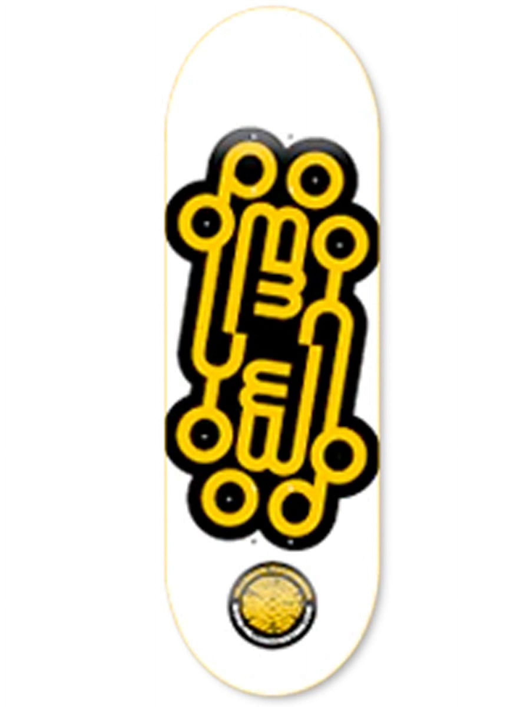 Yellowood Fingerboard Deck - Logo White, 33mm - Walmart.com