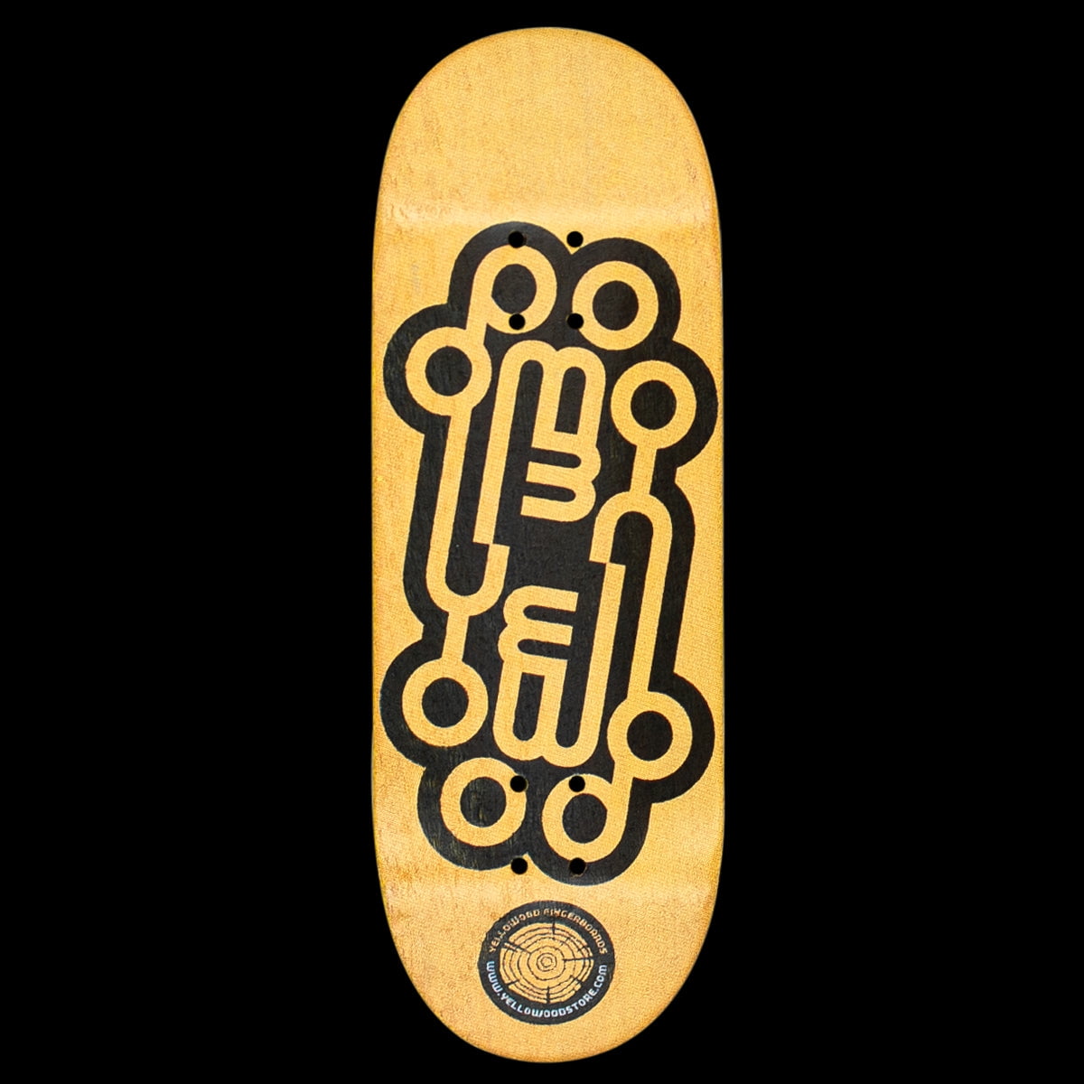 Yellowood Fingerboard Deck - Logo Yellow, 33mm - Walmart.com