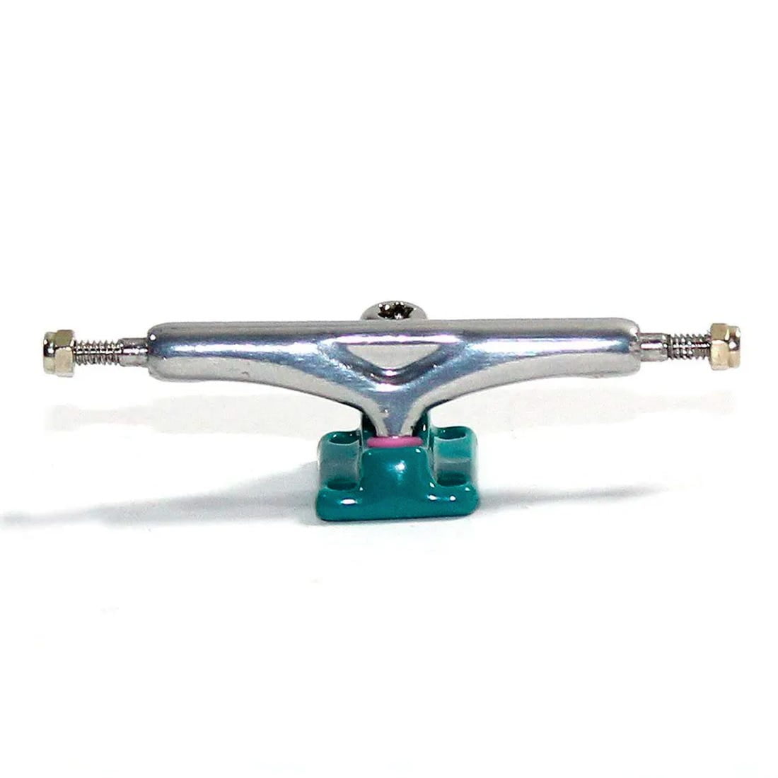 Yellowood X5 Fingerboard Y-Trucks Chrome and Teal - Walmart.com