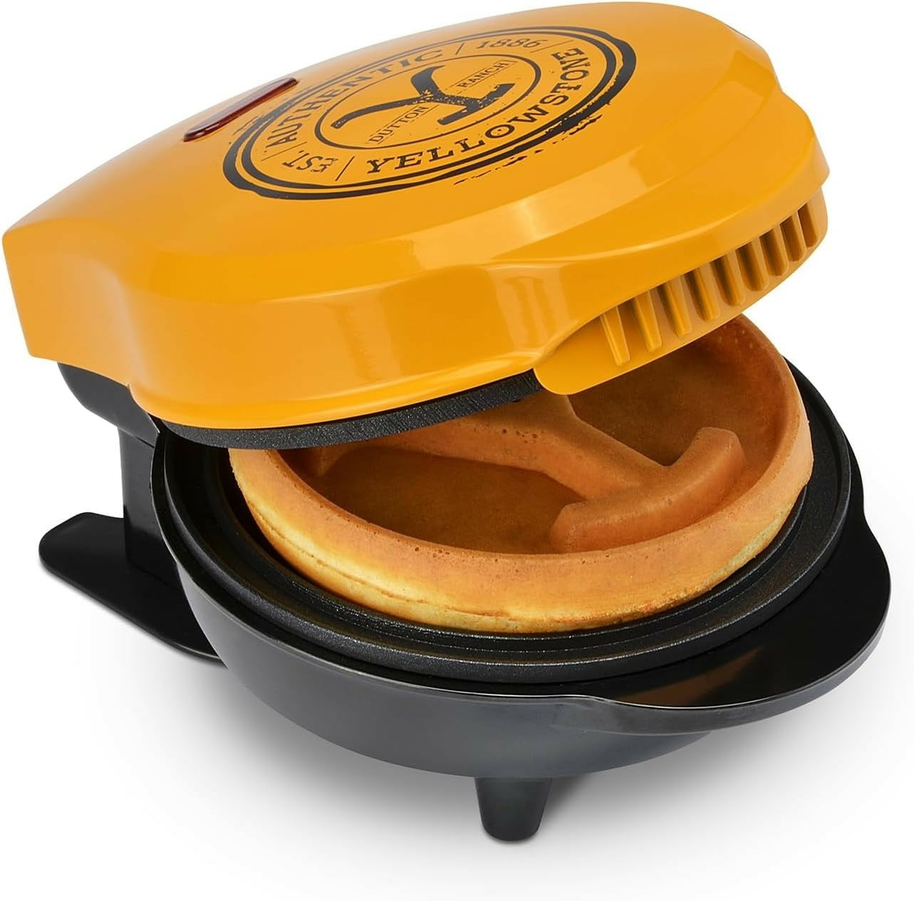 Yellowstone 4" Waffle Maker - Mini Round Waffle Machine with Nonstick ...