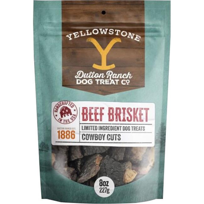 Yellowstone YS-CC-BRSK-8 8 oz Cowboy Cuts Brisket Dog Treat, Beef ...