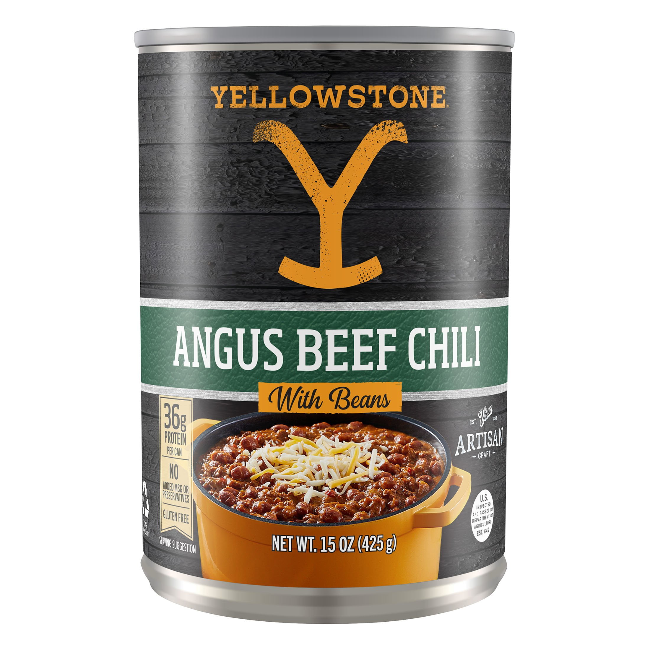Yellowstone Angus Beef Chili With Beans - 15 oz (Packaging May Vary ...