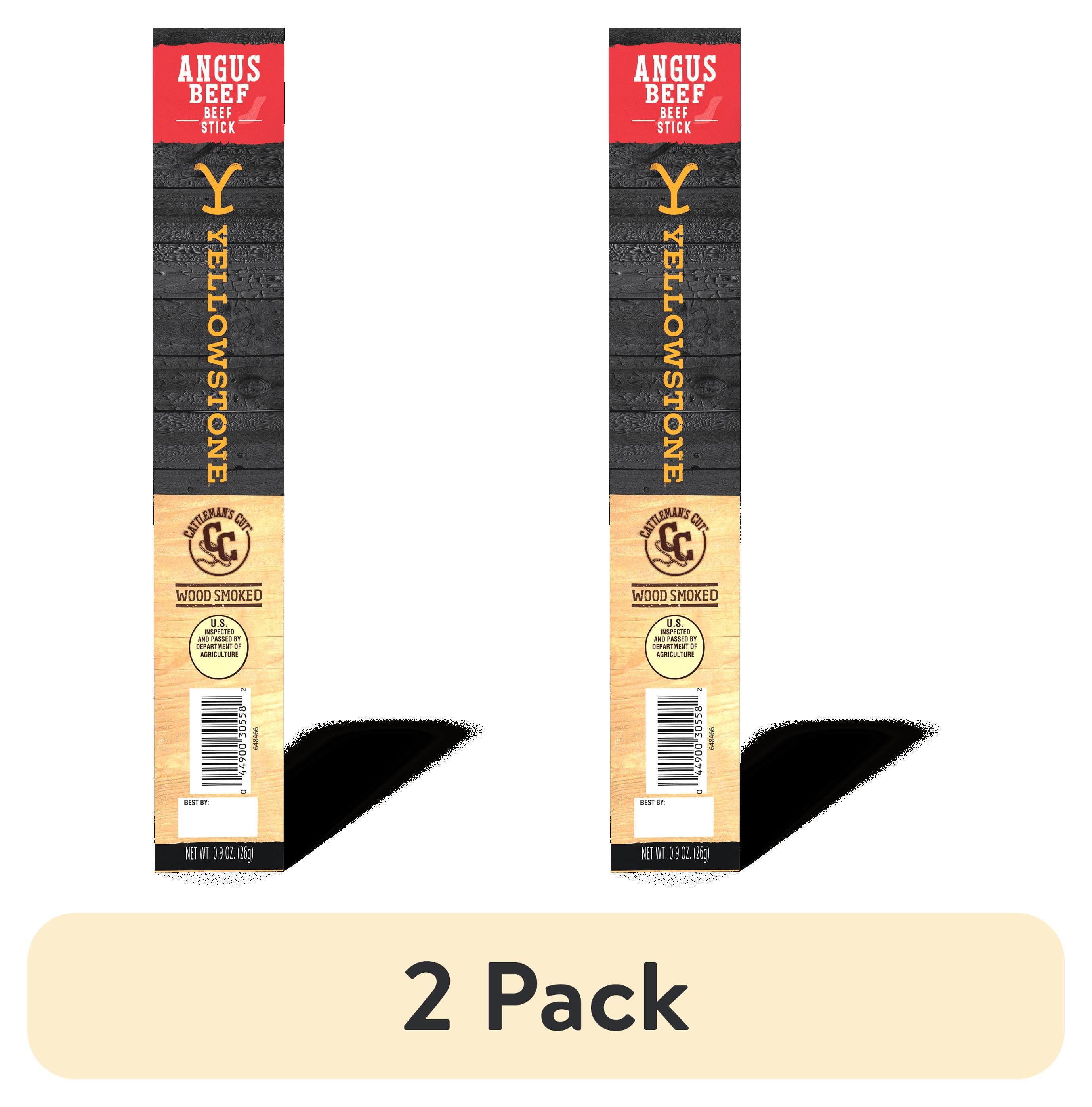 (2 pack) Yellowstone Angus Beef Stick, 0.9oz Plastic Pouch - Walmart.com