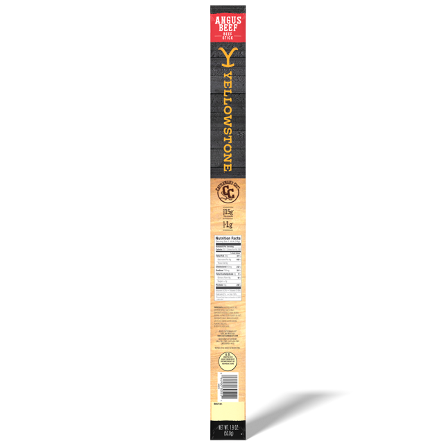 Yellowstone Angus Beef Stick, 1.9oz Plastic Pouch - Walmart.com