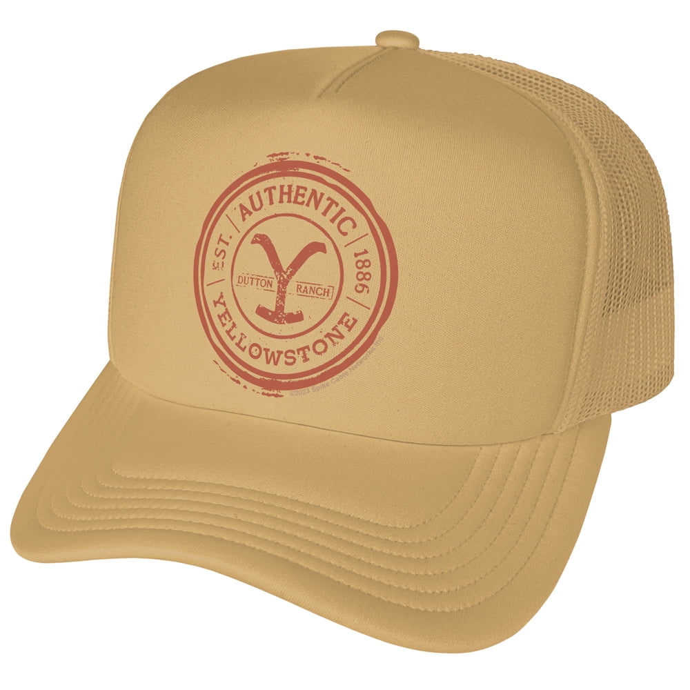 Yellowstone Authentic Brand Foam Snapback Trucker Hat - Unisex for Men and Women - Walmart.com