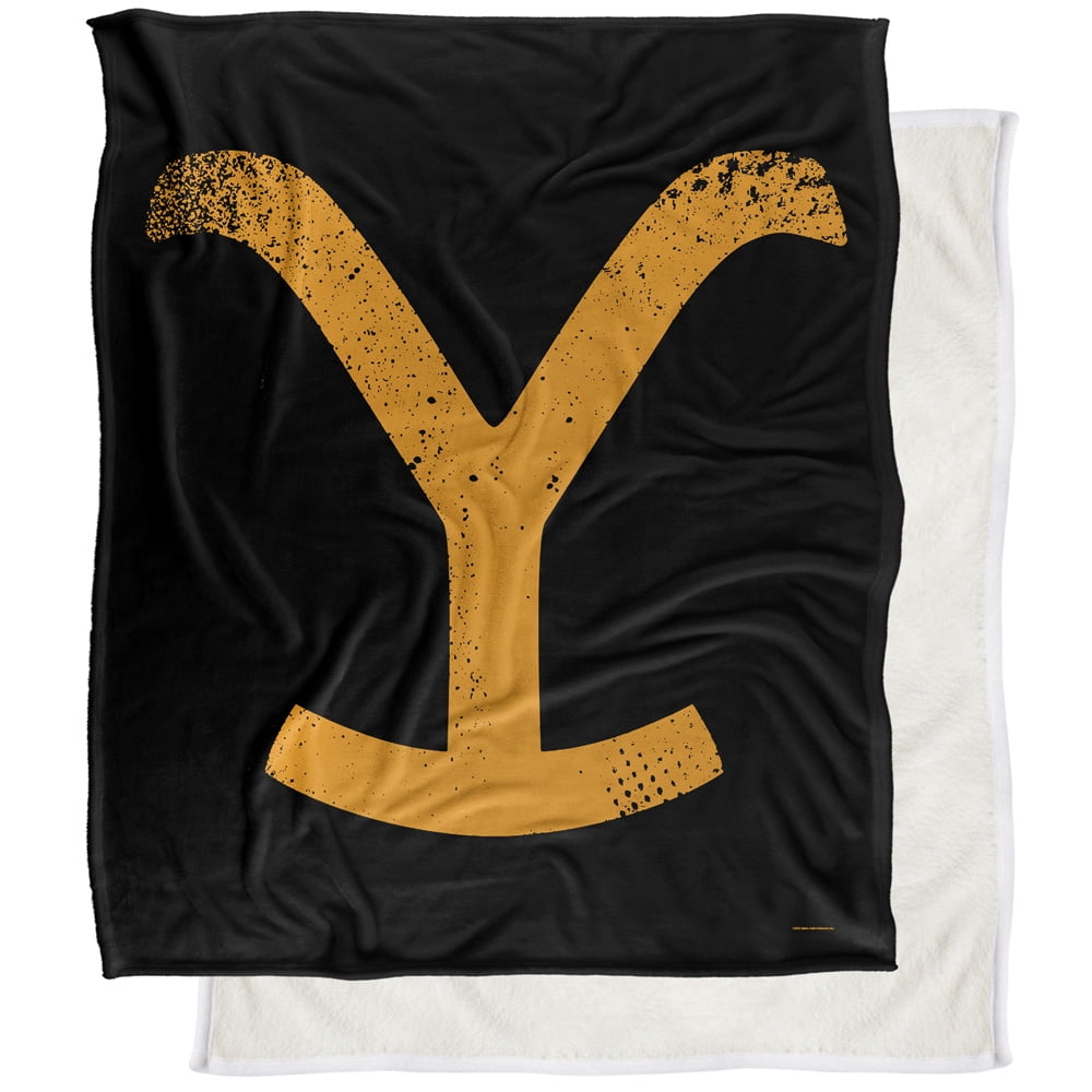 Yellowstone Blanket, 50"x60" Yellowstone Y Branding Logo Silky Touch ...