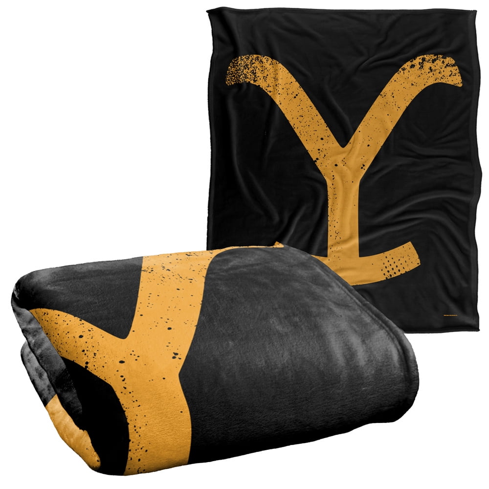 Yellowstone Blanket, 50"x60" Yellowstone Y Branding Logo Silky Touch ...