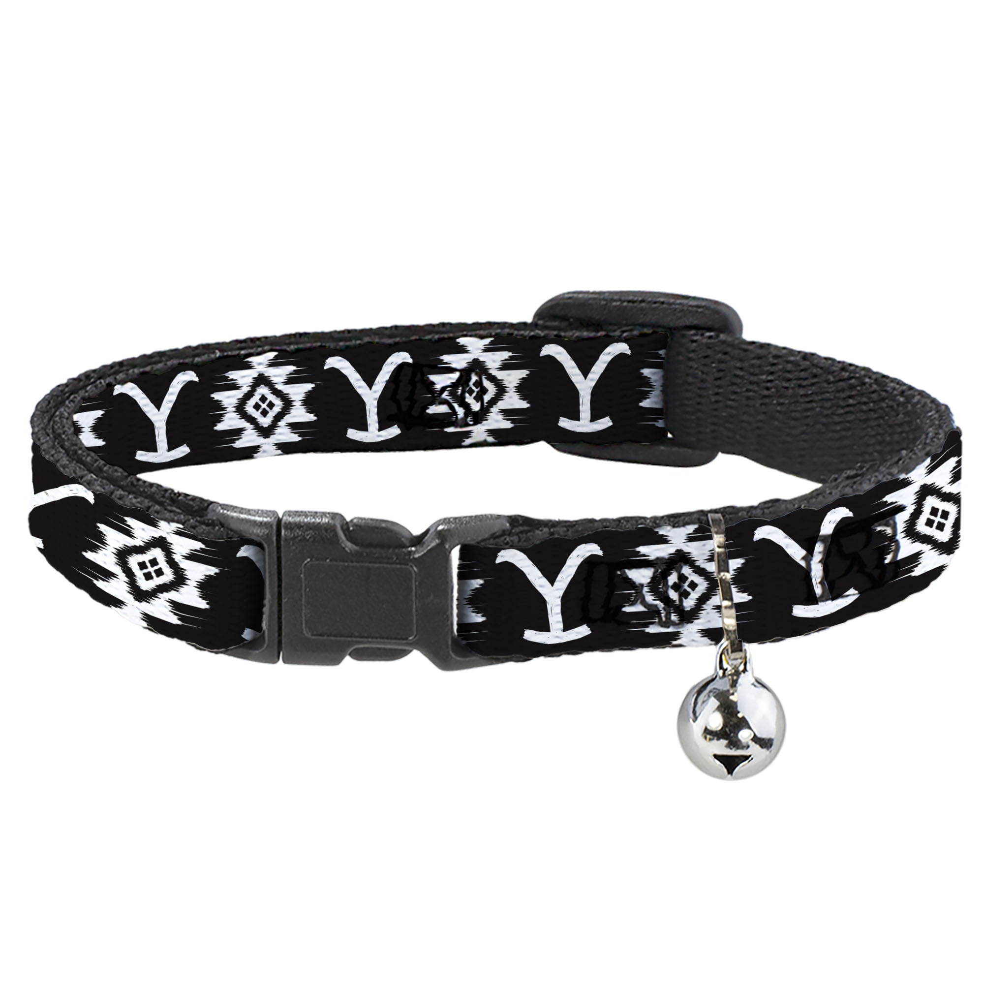 Yellowstone Breakaway Cat Collar With Bell, Plastic Clip, Easy ...