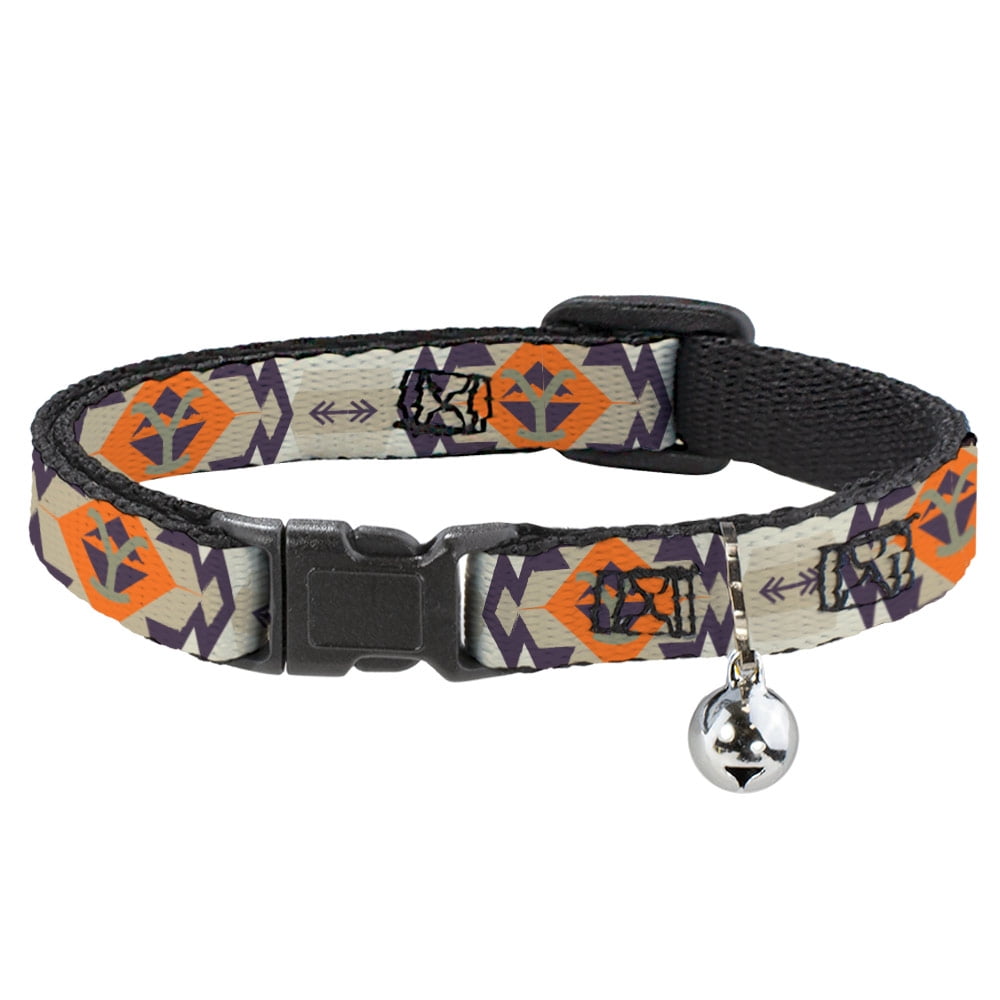 Yellowstone Breakaway Cat Collar With Bell, Plastic Clip, Easy ...