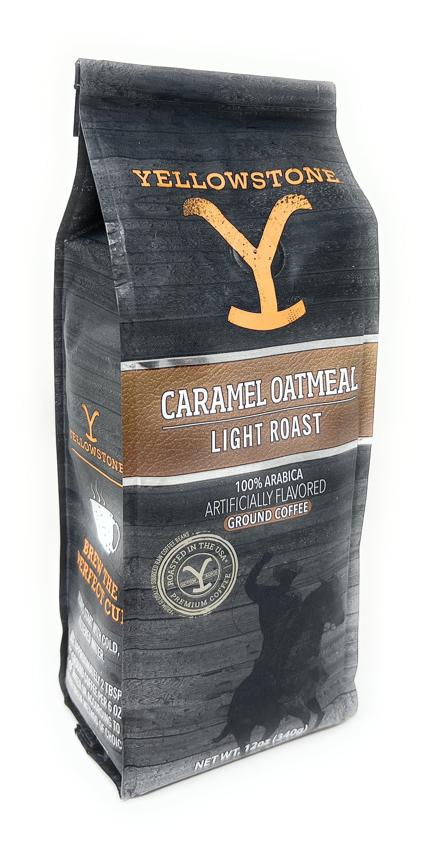 Yellowstone Caramel Oatmeal Light Roast Coffee Ground - 12 oz - Walmart.com