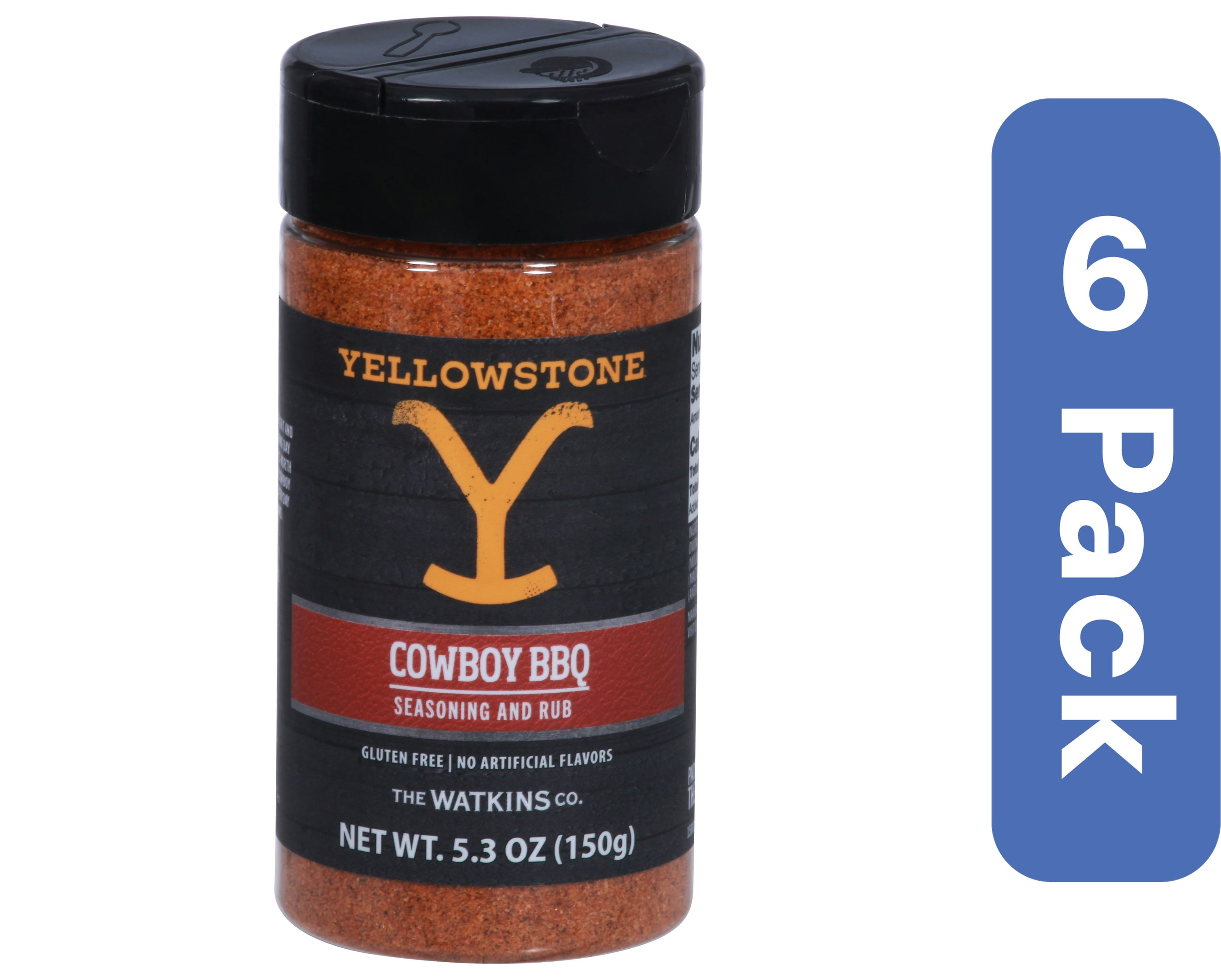Yellowstone Cowboy BBQ Seasoning 5.3 oz (Pack of 6) - Walmart.com
