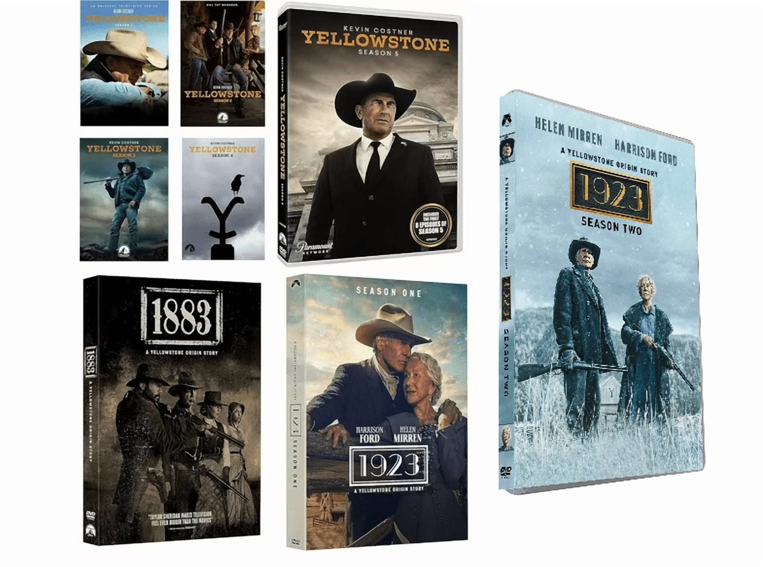 Yellowstone Collection Seasons 1-5 and 1883 A Yellowstone Origin Story ...