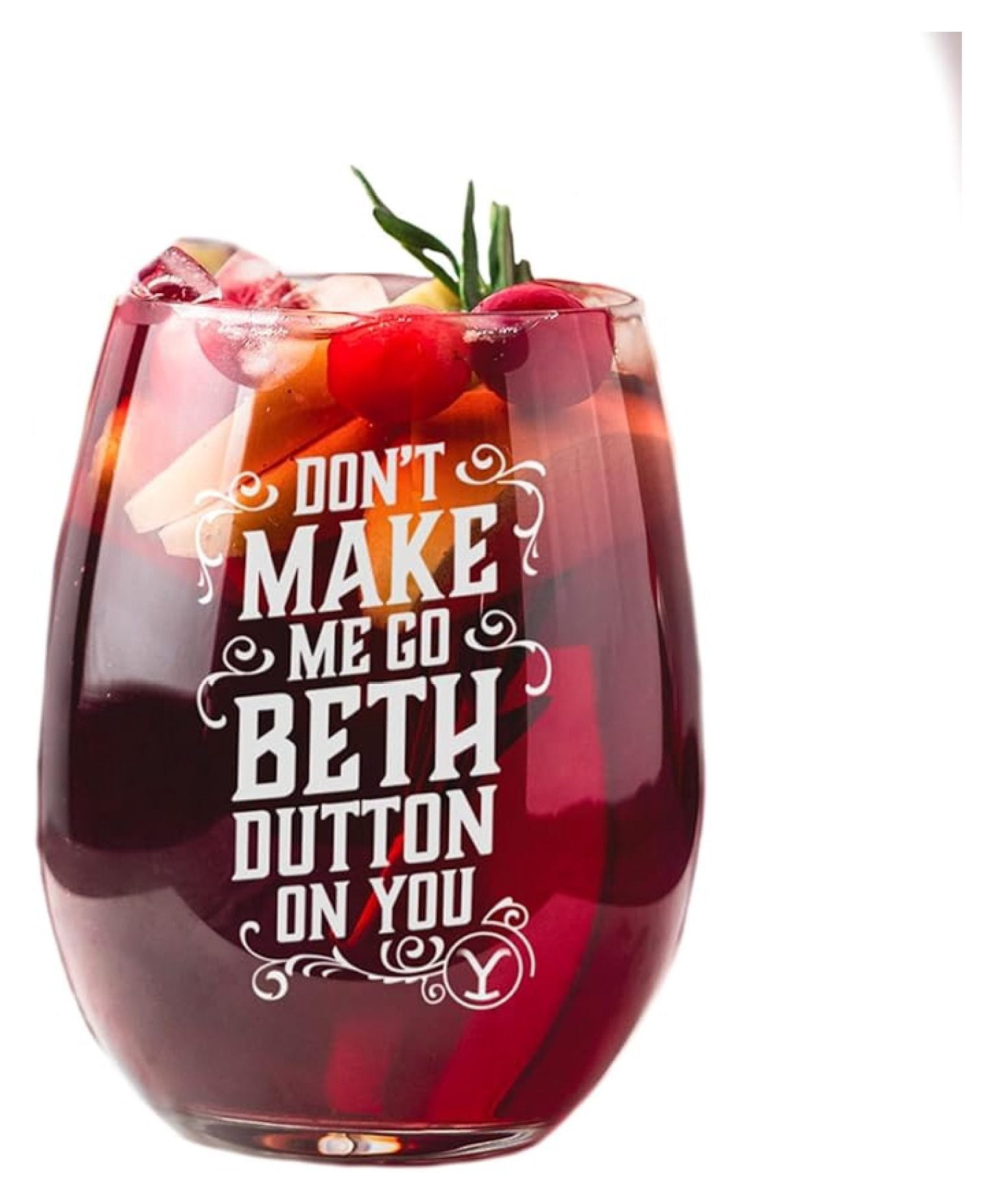 Yellowstone Don't Make Me Go Beth Dutton On You Laser Engraved Stemless ...