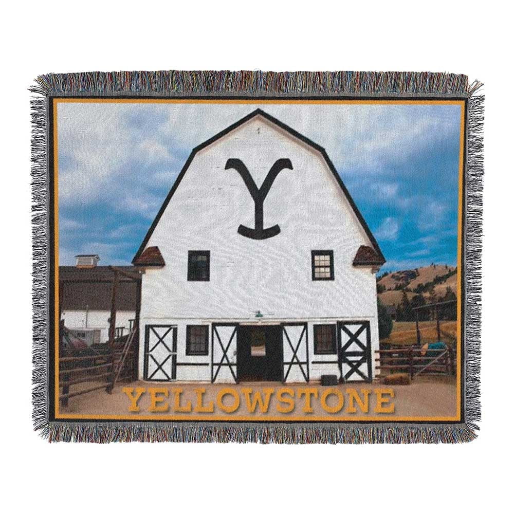 Yellowstone Dutton Barn Woven Tapestry Throw Blanket - Walmart.com