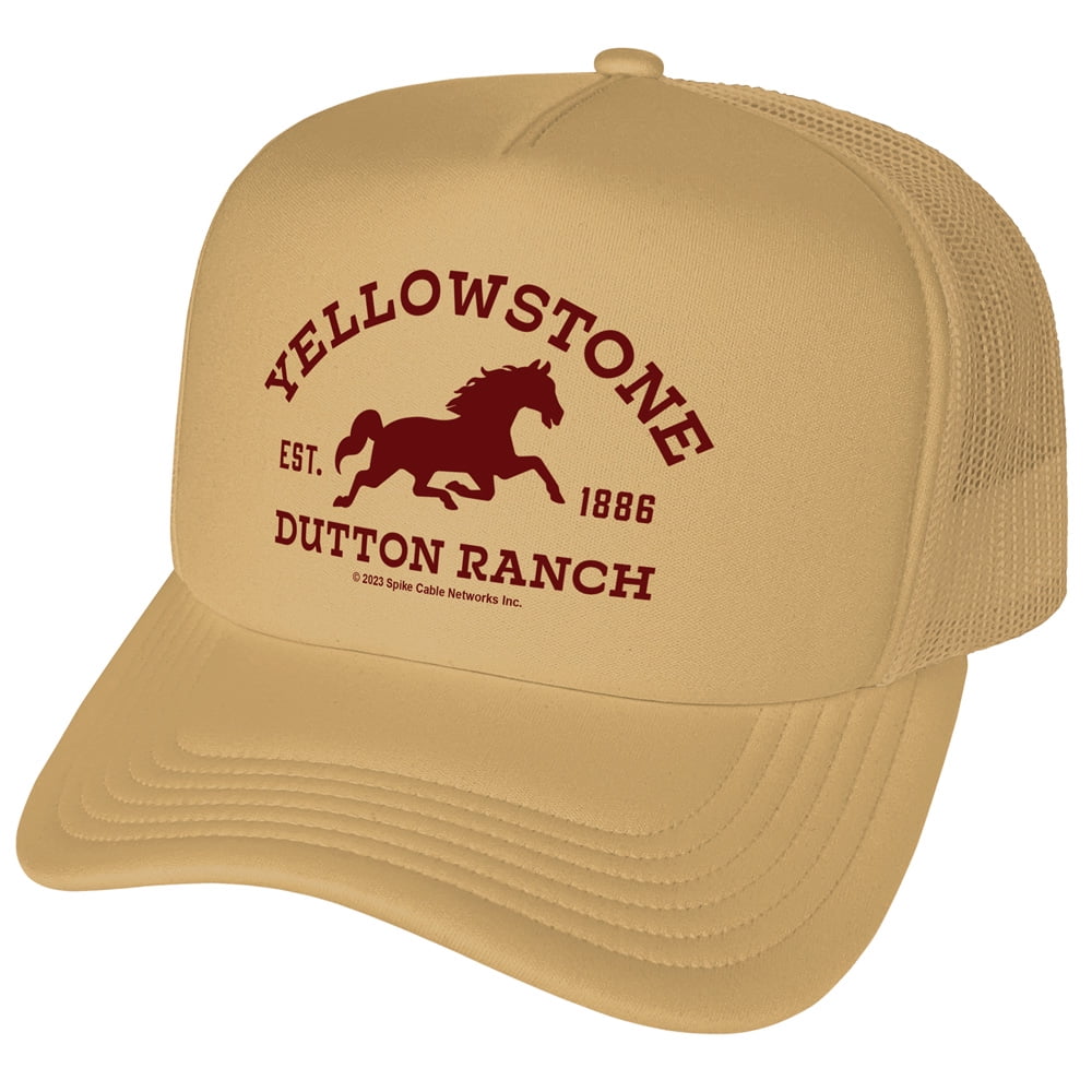 Yellowstone Dutton Ranch 1886 Foam Snapback Trucker Hat - Unisex for ...