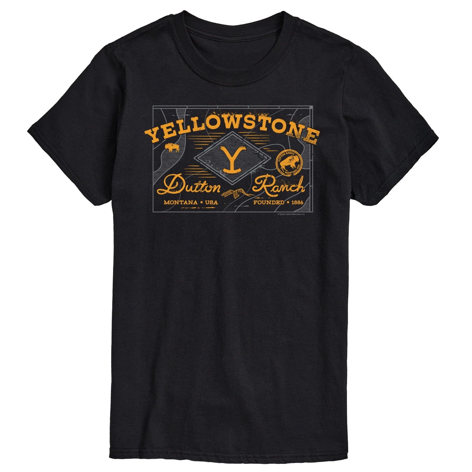 Yellowstone - Dutton Ranch Badge - Men's Short Sleeve Graphic T-Shirt ...