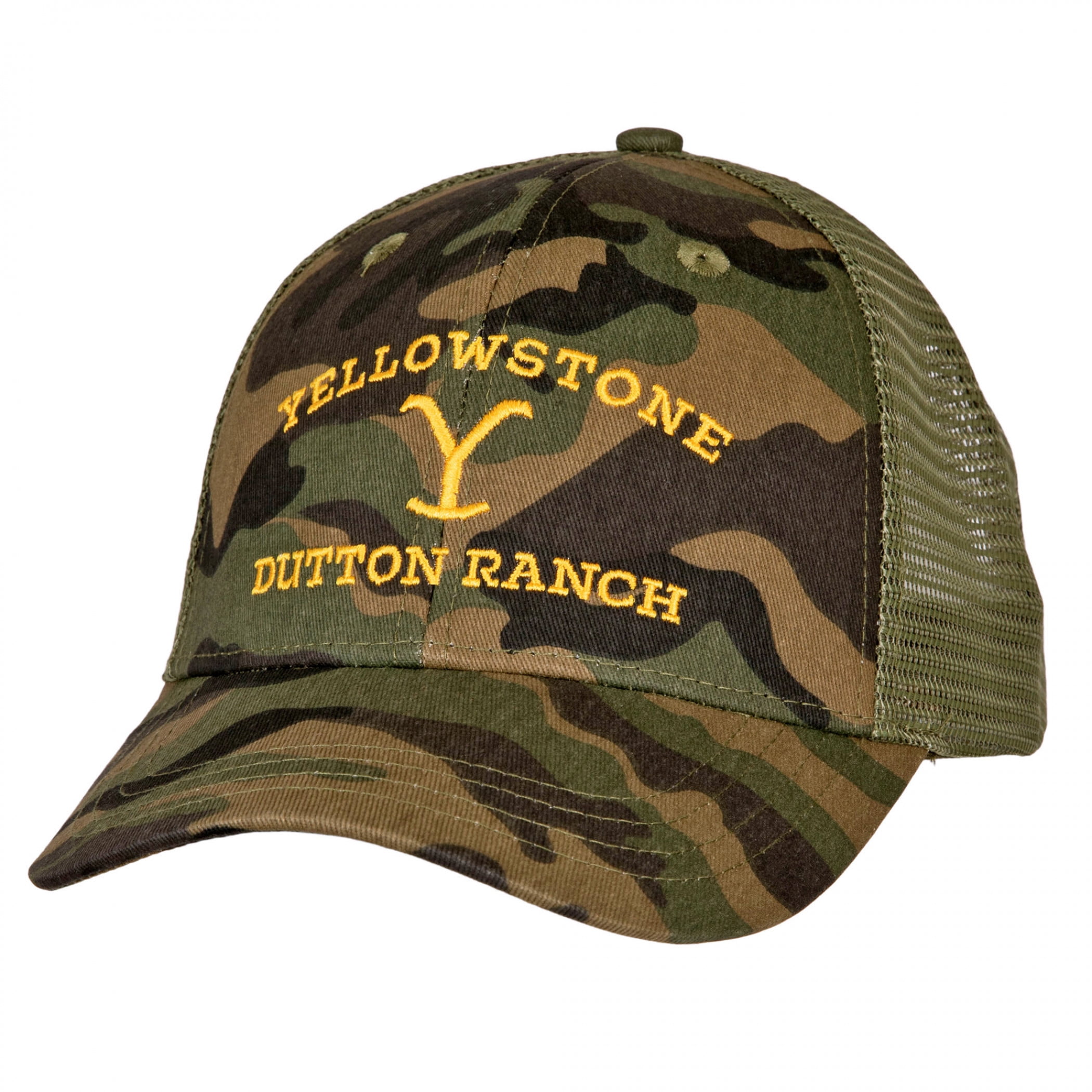 Yellowstone Dutton Ranch Camo Baseball Cap, Adjustable Trucker Hat with ...