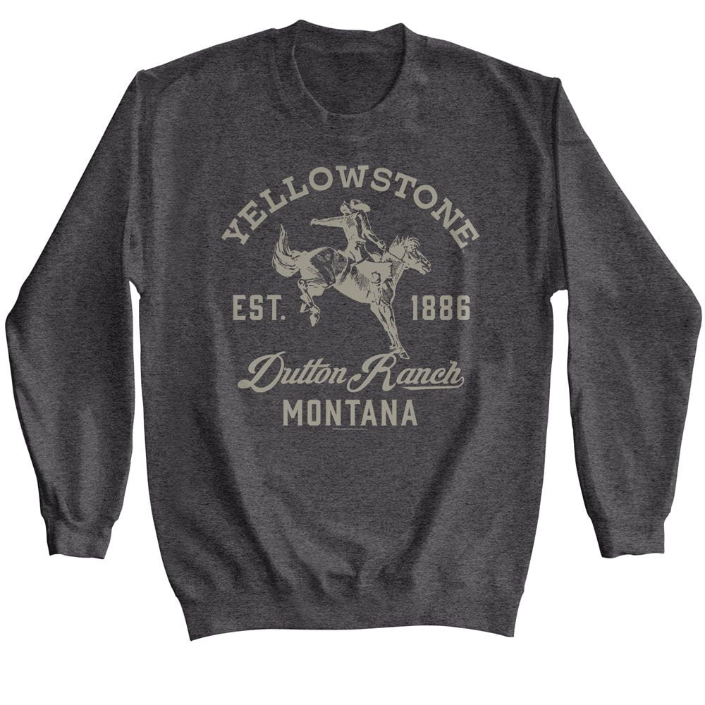 Yellowstone Dutton Ranch Cowboy White Long Sleeve T-Shirt - Walmart.com