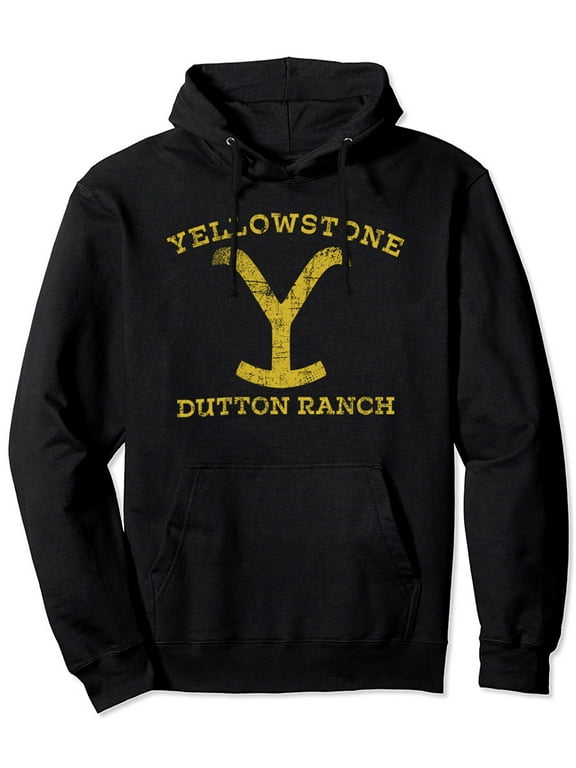 Yellowstone Dutton Ranch Est. 1886 Long Sleeve Black Adult Hooded ...