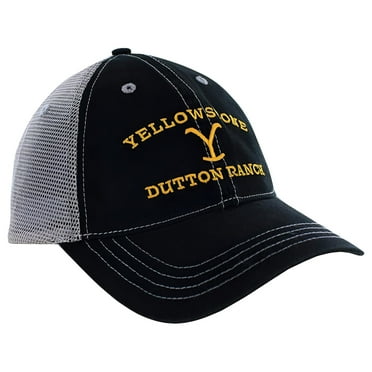 Yellowstone Dutton Ranch Logo Men's Black Foam Trucker Hat - Walmart.com