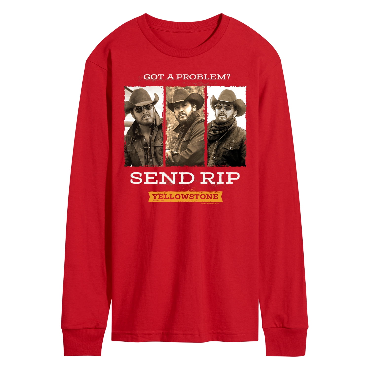 Yellowstone - Got A Problem Send Rip - Men's Long Sleeve T-Shirt ...