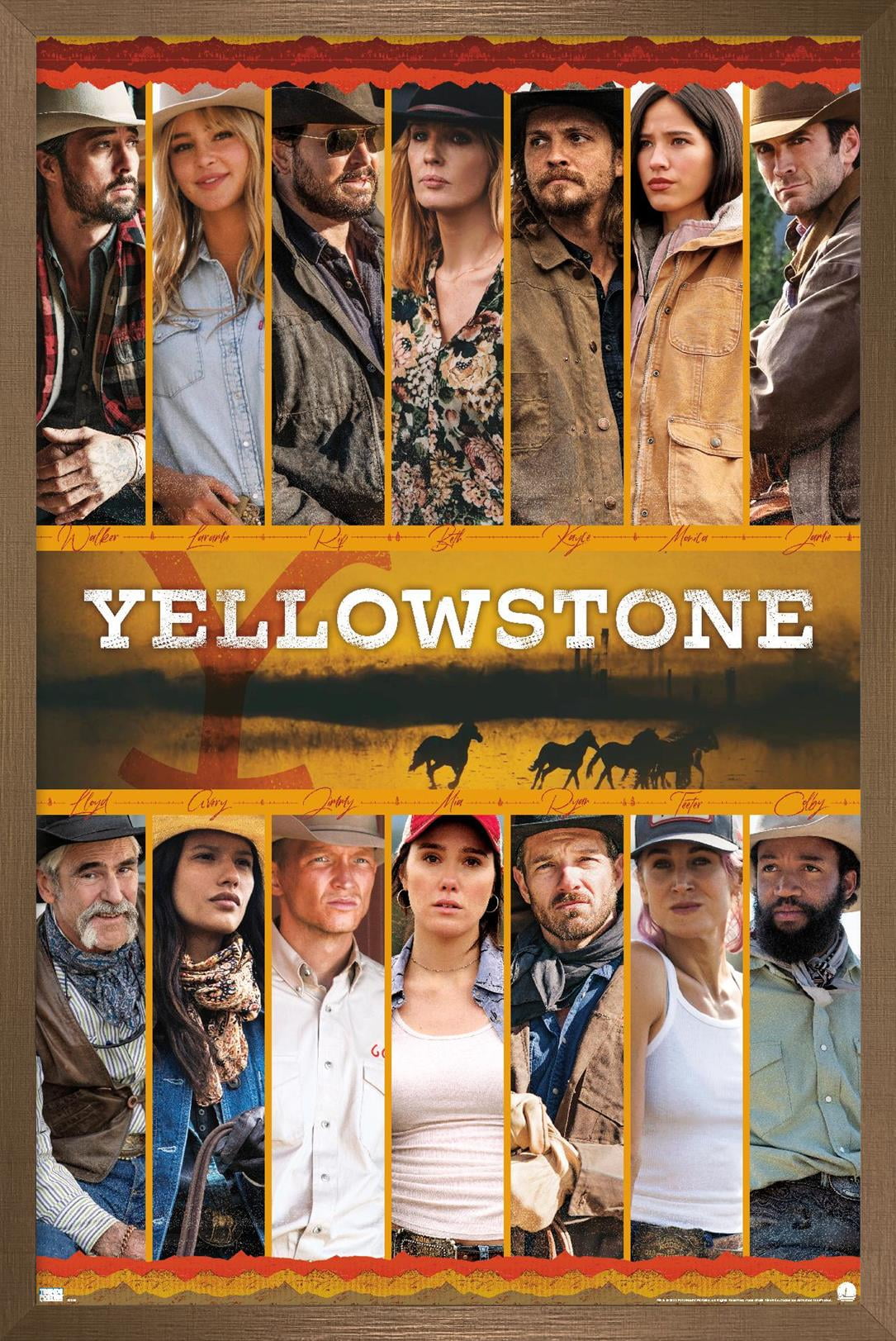 Yellowstone - Group Wall Poster, 22.375" x 34" Framed - Walmart.com