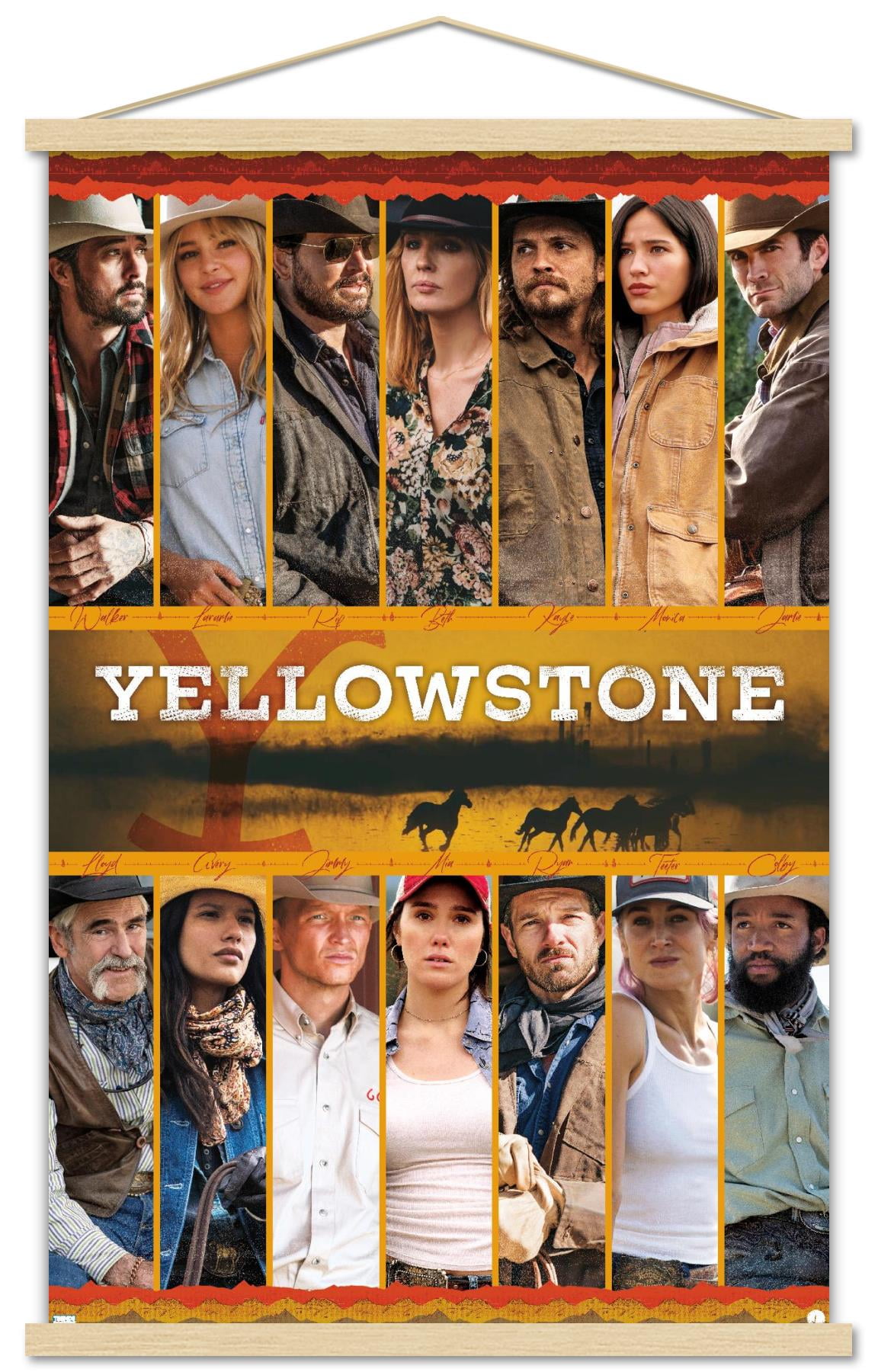 Yellowstone - Group Wall Poster with Magnetic Frame, 22.375" x 34 ...