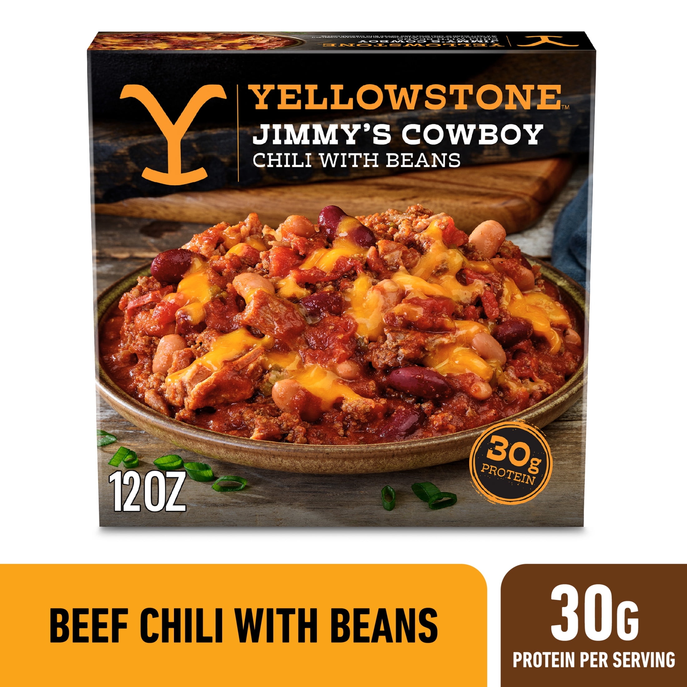 Yellowstone Jimmy's Cowboy Dinner Beef Chili with Beans Frozen Food ...