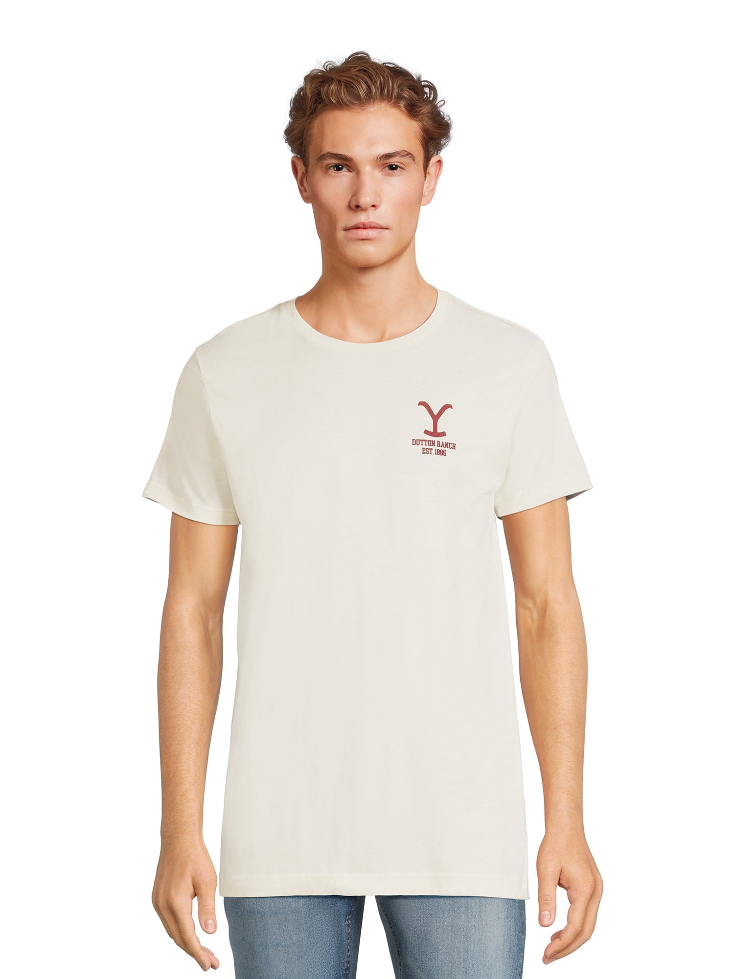 Yellowstone Men's and Big Men's Dutton Ranch Graphic Tee Shirt, Sizes S ...