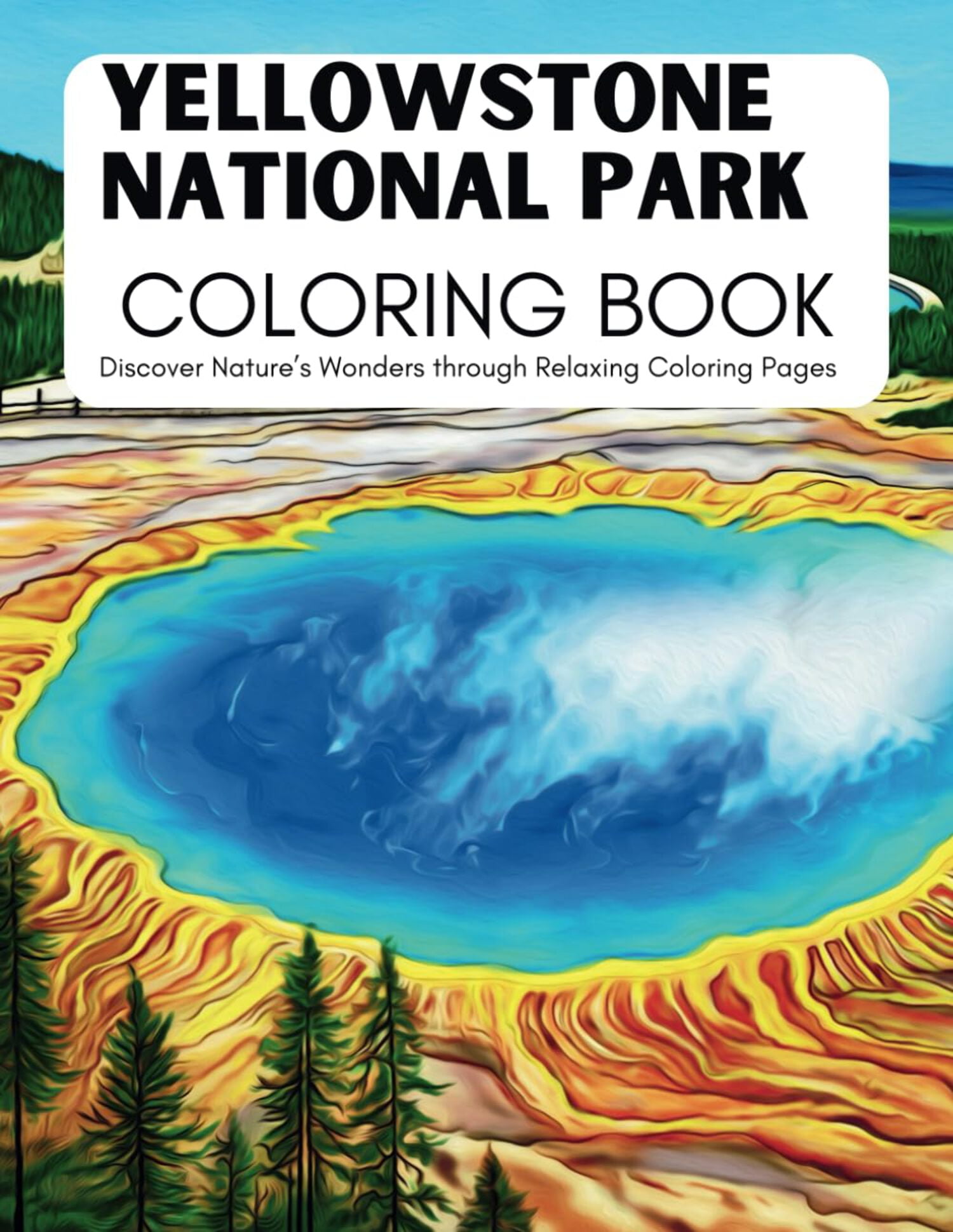 Yellowstone National Park Coloring Book: Discover Nature's Wonders ...