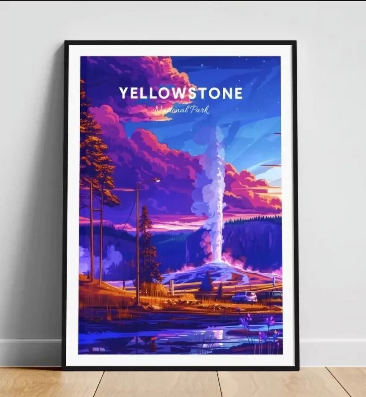 Yellowstone National Park Poster, Yellowstone Poster, Ynp Poster ...