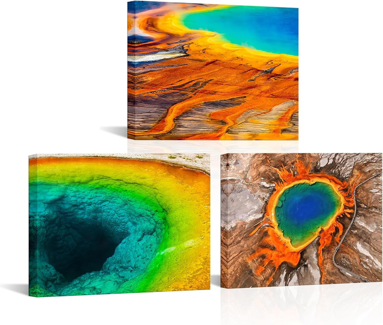 Yellowstone National Park Wall Art Canvas Grand Prismatic Spring ...