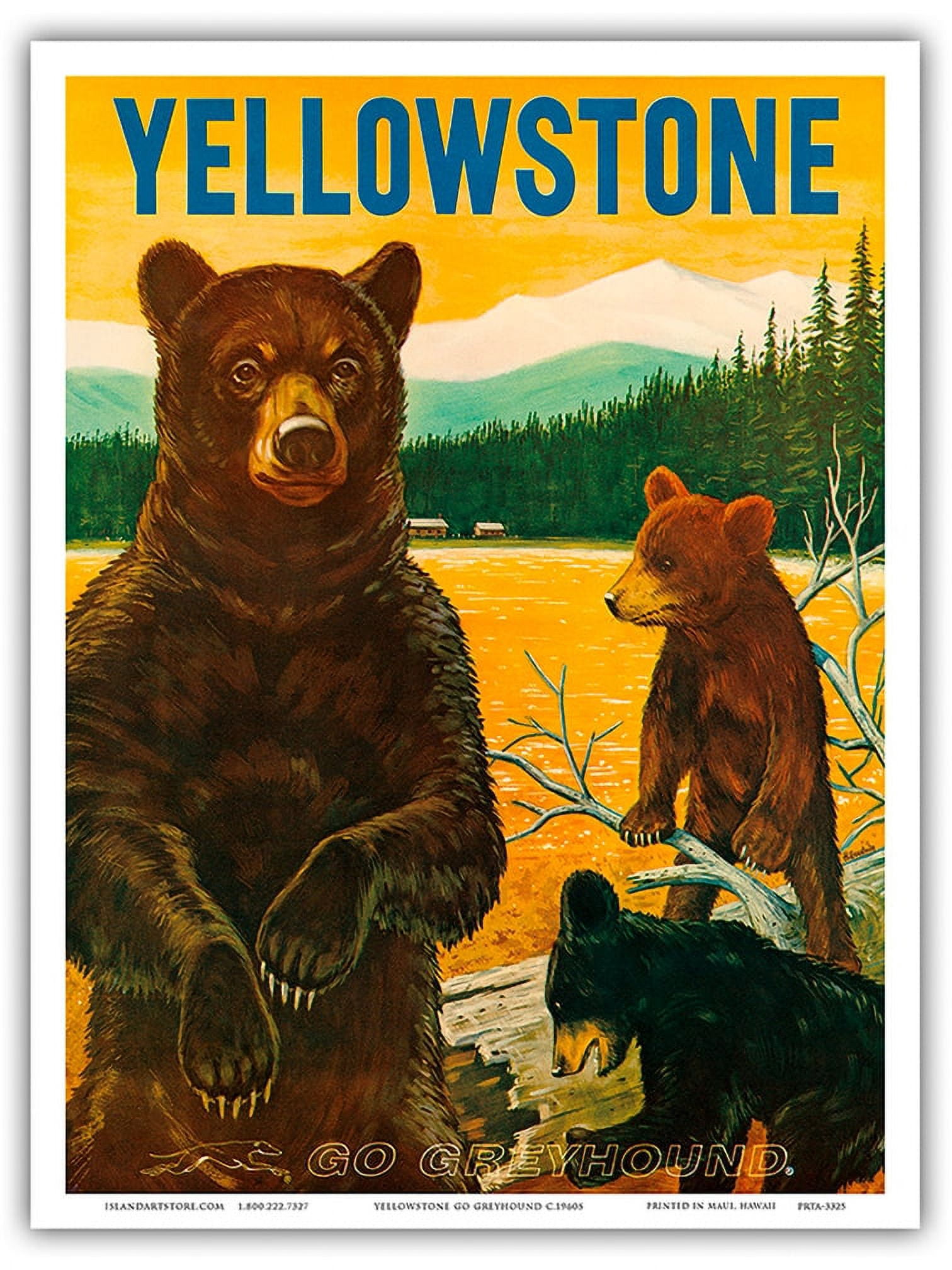 Yellowstone National Park Wyoming - Greyhound Bus Lines (Go Greyhound ...