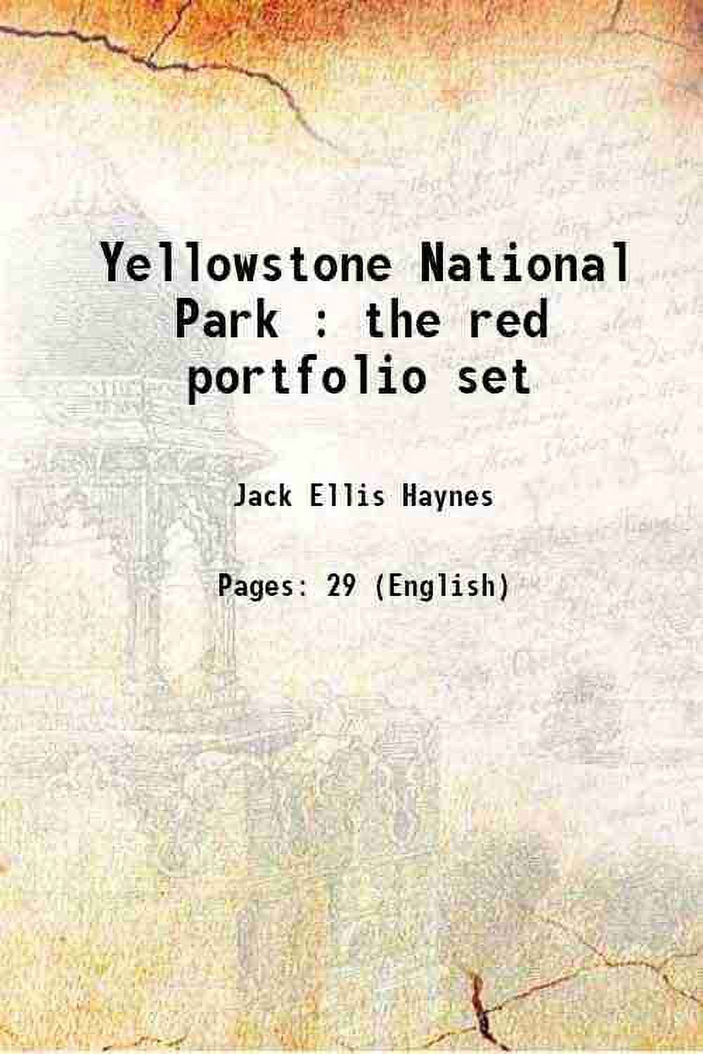 Yellowstone National Park : the red portfolio set [Hardcover] - Walmart.com