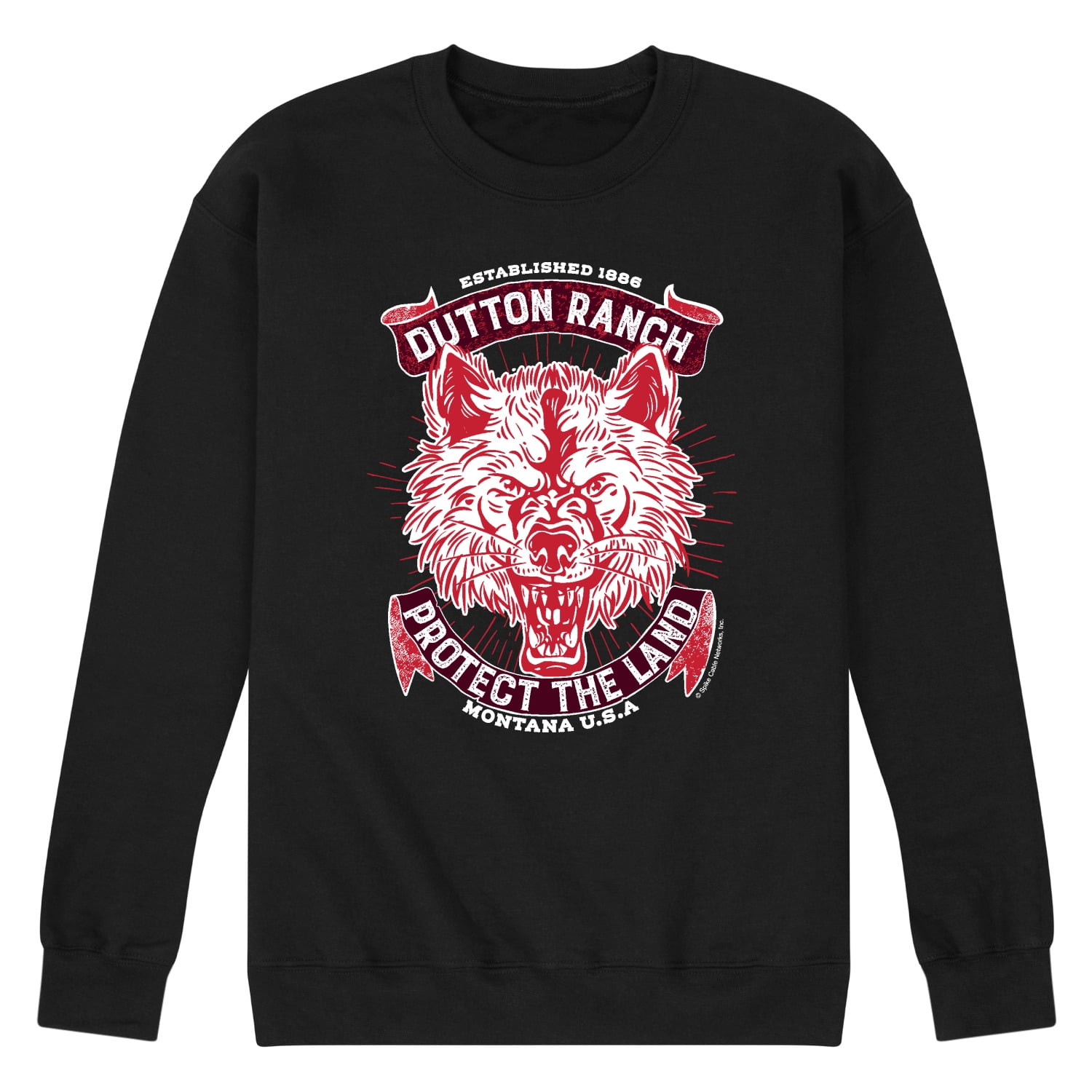 Yellowstone - Official Yellowstone Merchandise - Men's Crew Neck Fleece ...